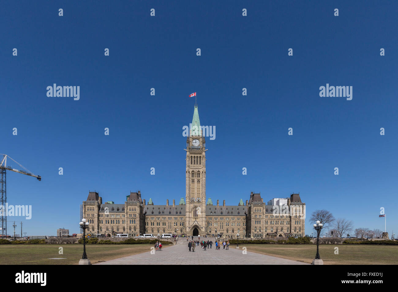 Center Block of Canada's parliament buildings Stock Photo - Alamy