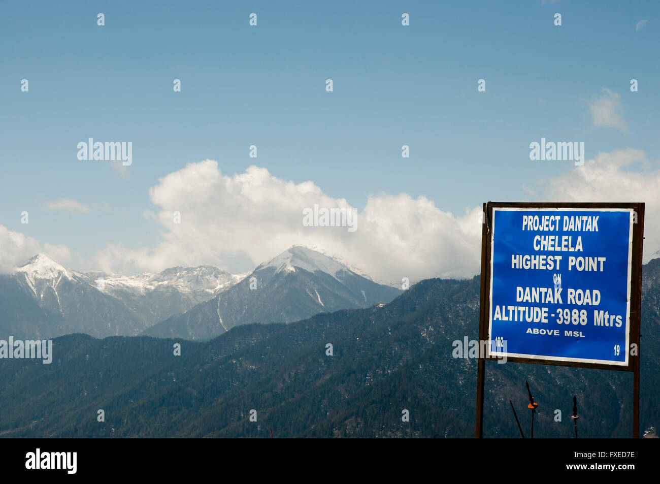 Chelela High Pass - Bhutan Stock Photo - Alamy