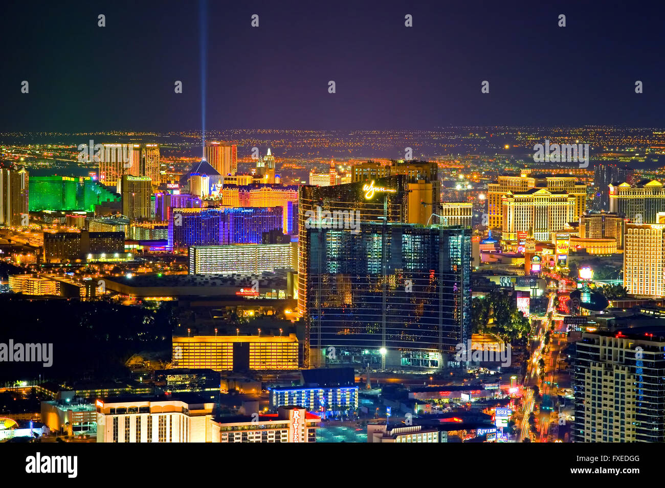 Las Vegas at night Stock Photo - Alamy