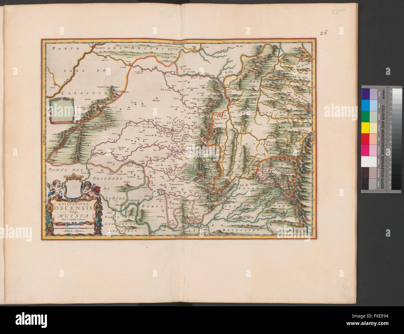 Map of huesca hi-res stock photography and images - Alamy