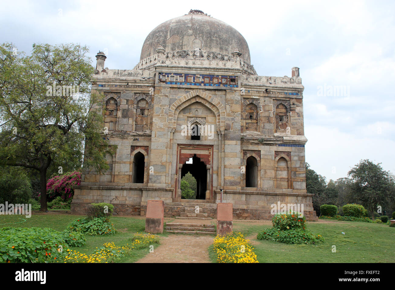 Sheesh Gumbad, Lodhi Gardens, New Delhi, tomb with glazed ceramic tiles ...
