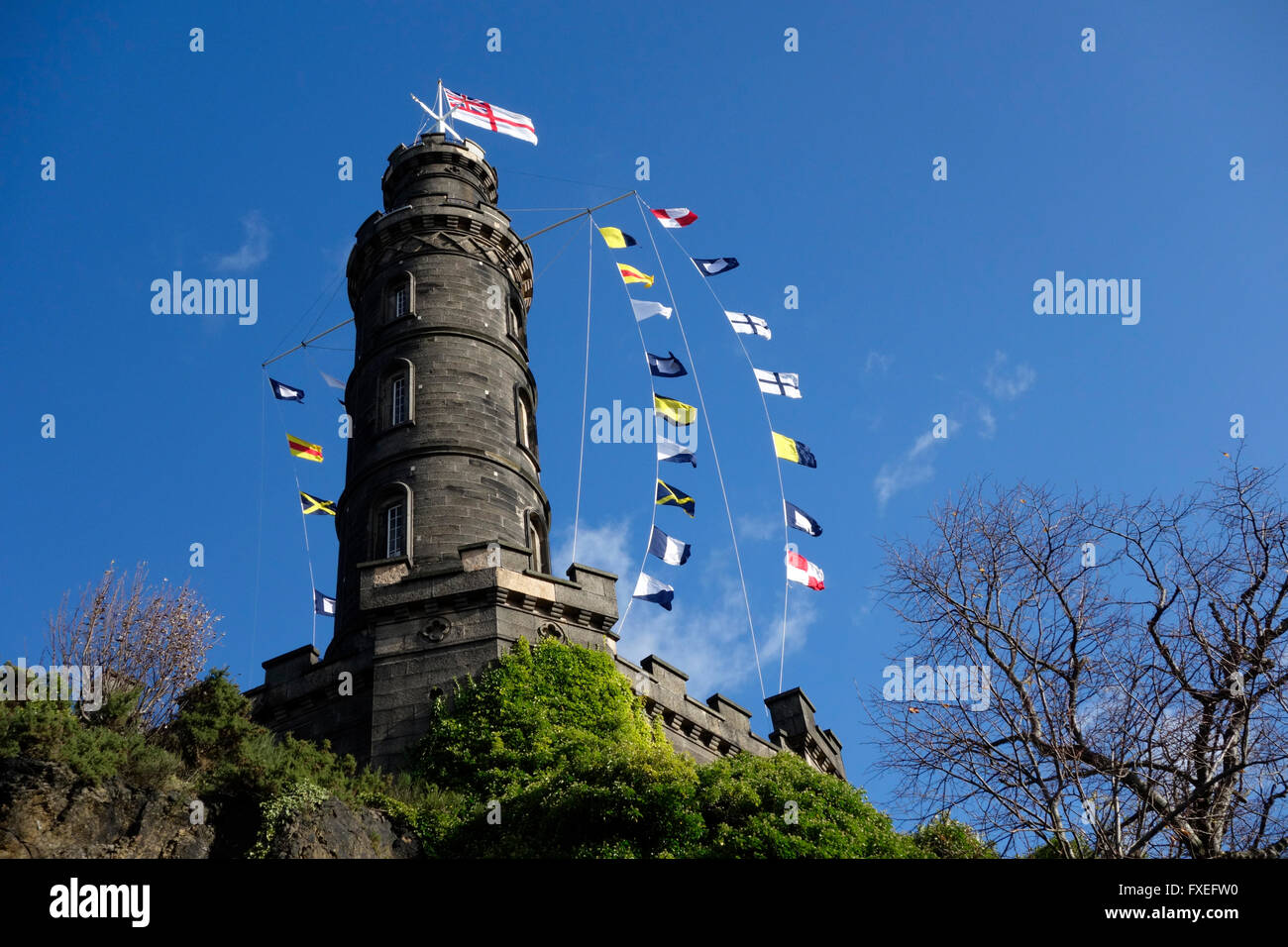Battle of trafalgar flags hi-res stock photography and images - Alamy