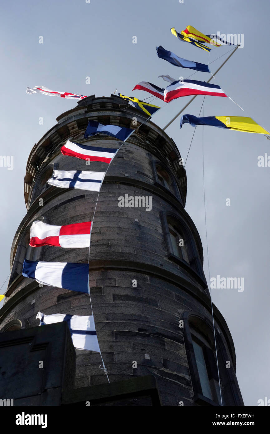 Battle of trafalgar flags hi-res stock photography and images - Alamy