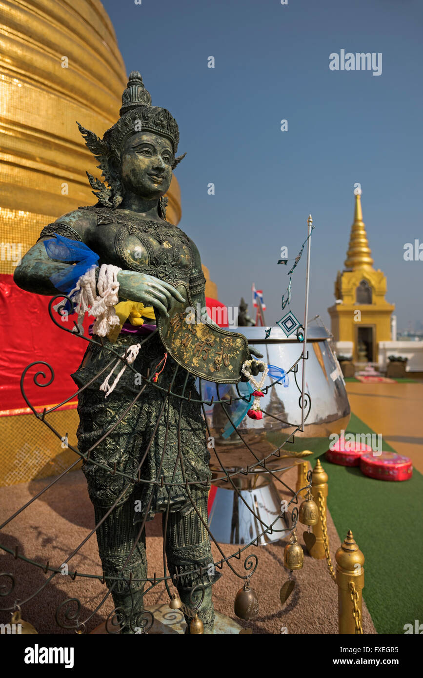 Golden Mount Wat Saket Bangkok Thailand Stock Photo - Alamy