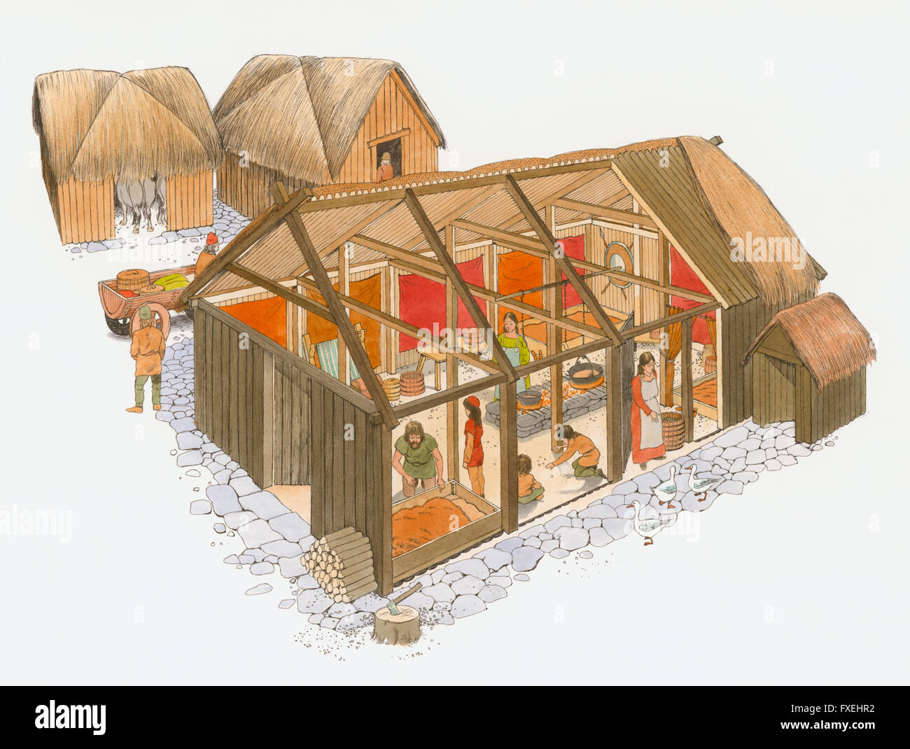 Viking house hi-res stock photography and images - Alamy