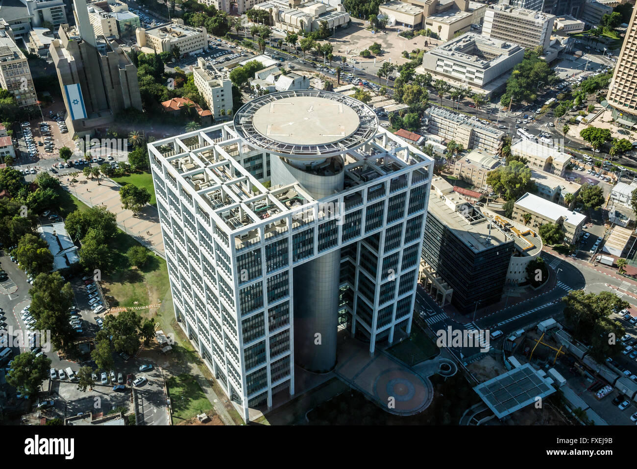 Matcal Tower in Camp Yitzhak Rabin - HaKirya in Tel Aviv city, Israel ...