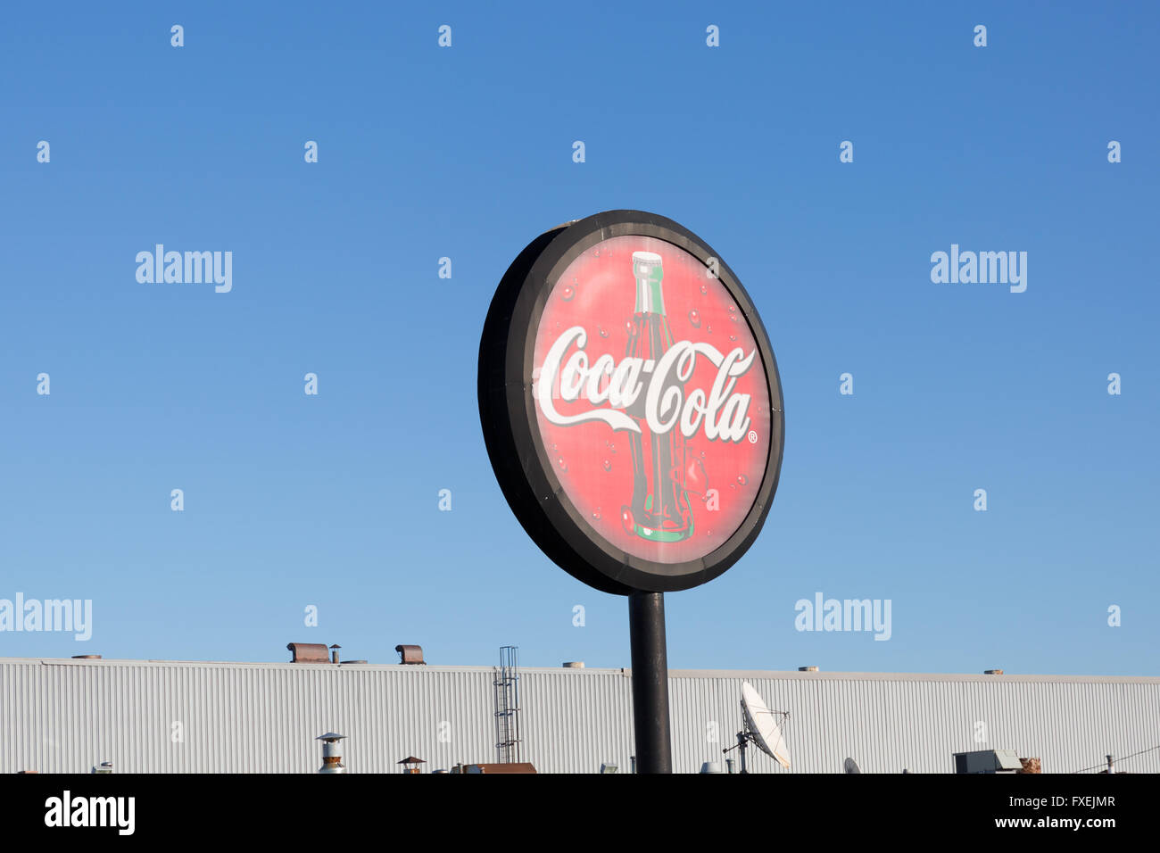 Coca Cola sign Stock Photo - Alamy