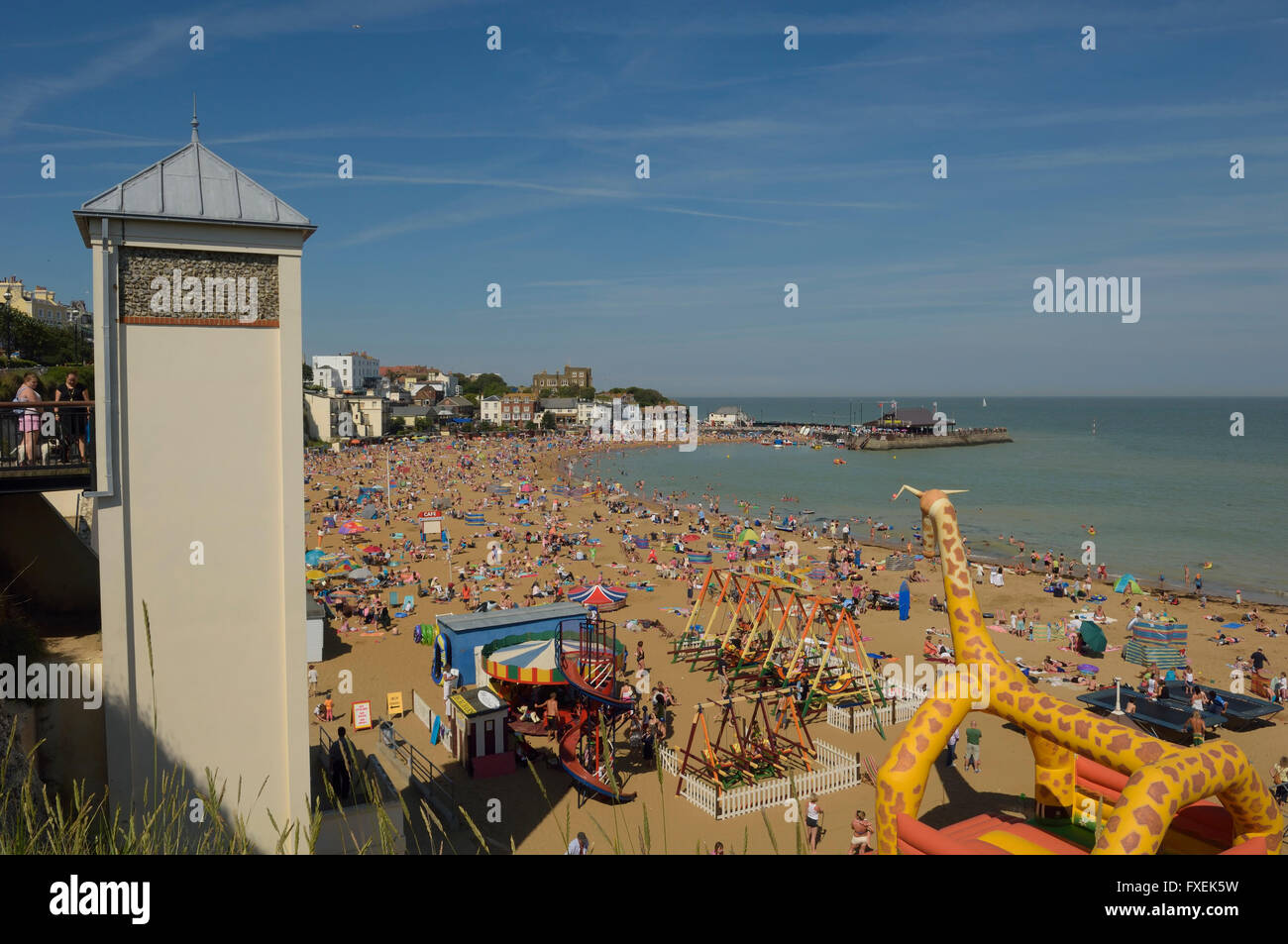 Viking bay and beach. Broadstairs. Kent. England. UK Stock Photo - Alamy