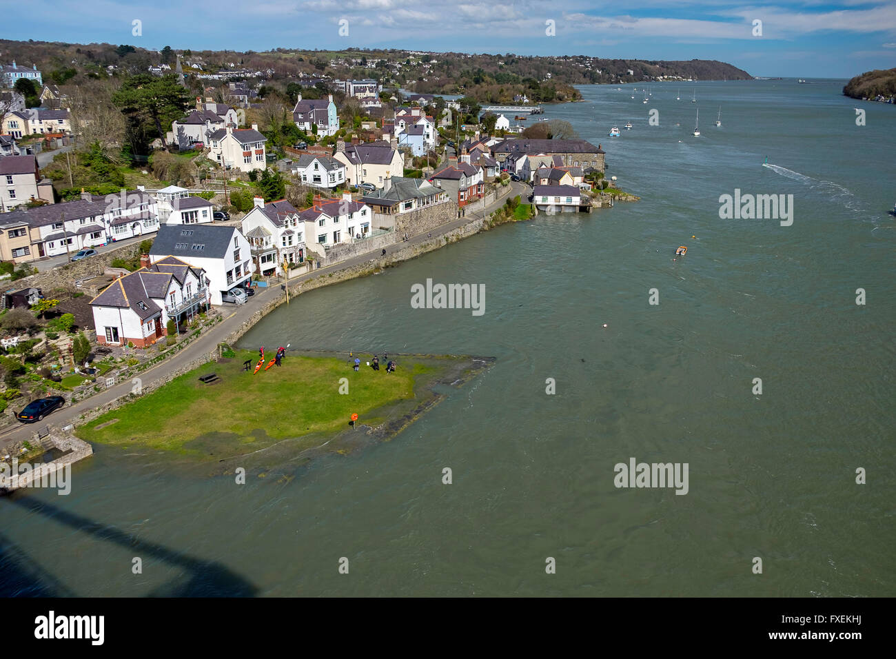 Menai Straits Anglesey North Wales UK Stock Photo - Alamy