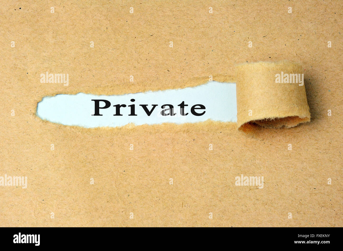 Word private hi-res stock photography and images - Alamy