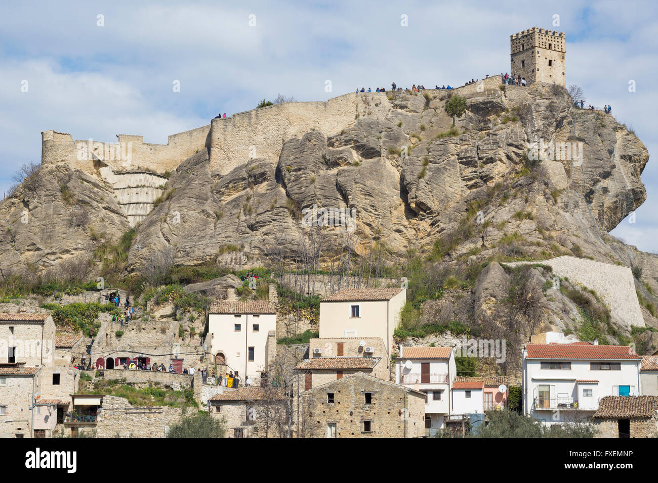 Roccascalegna, Italy castle Stock Photo - Alamy