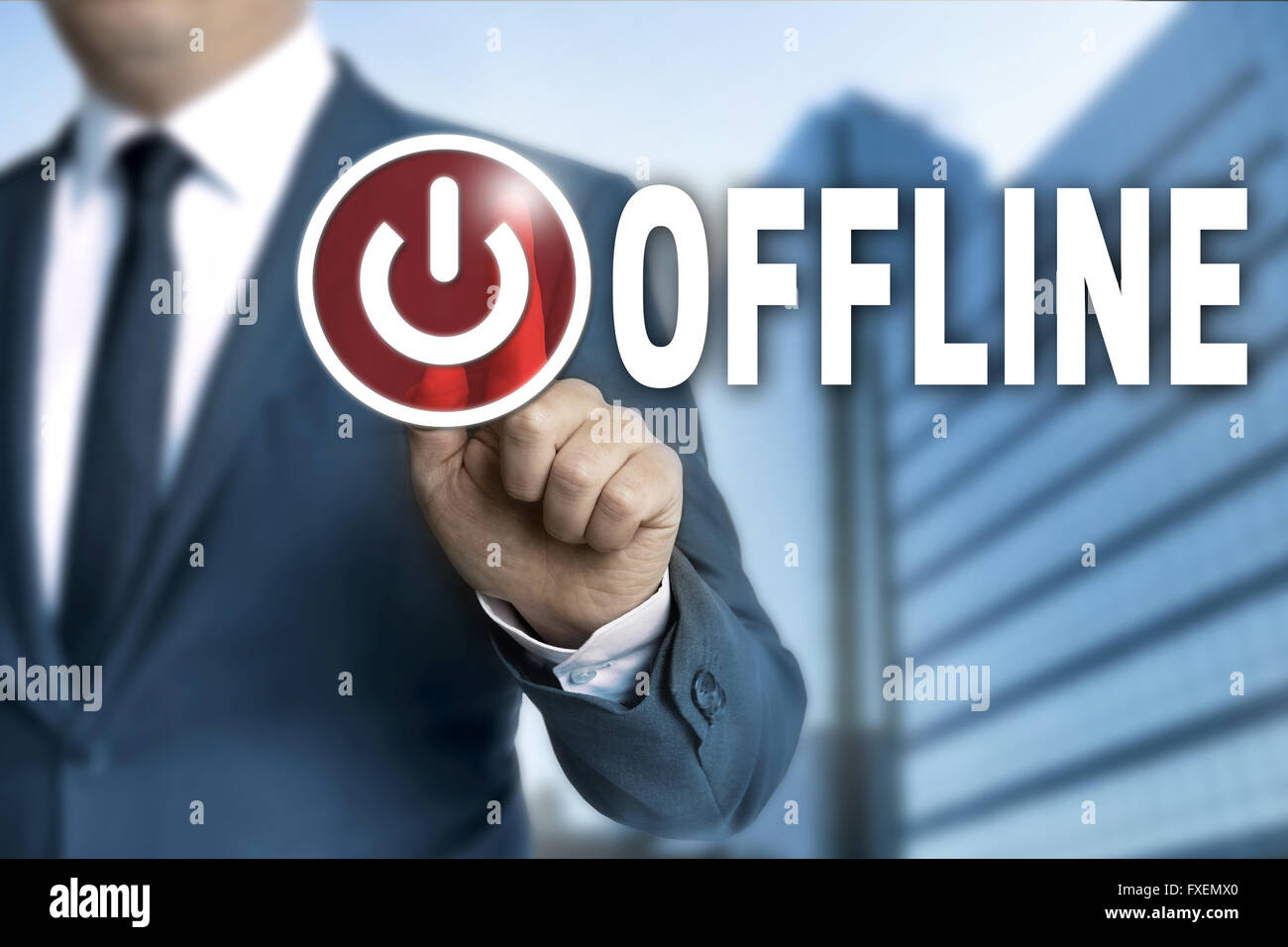 Offline button hi-res stock photography and images - Alamy