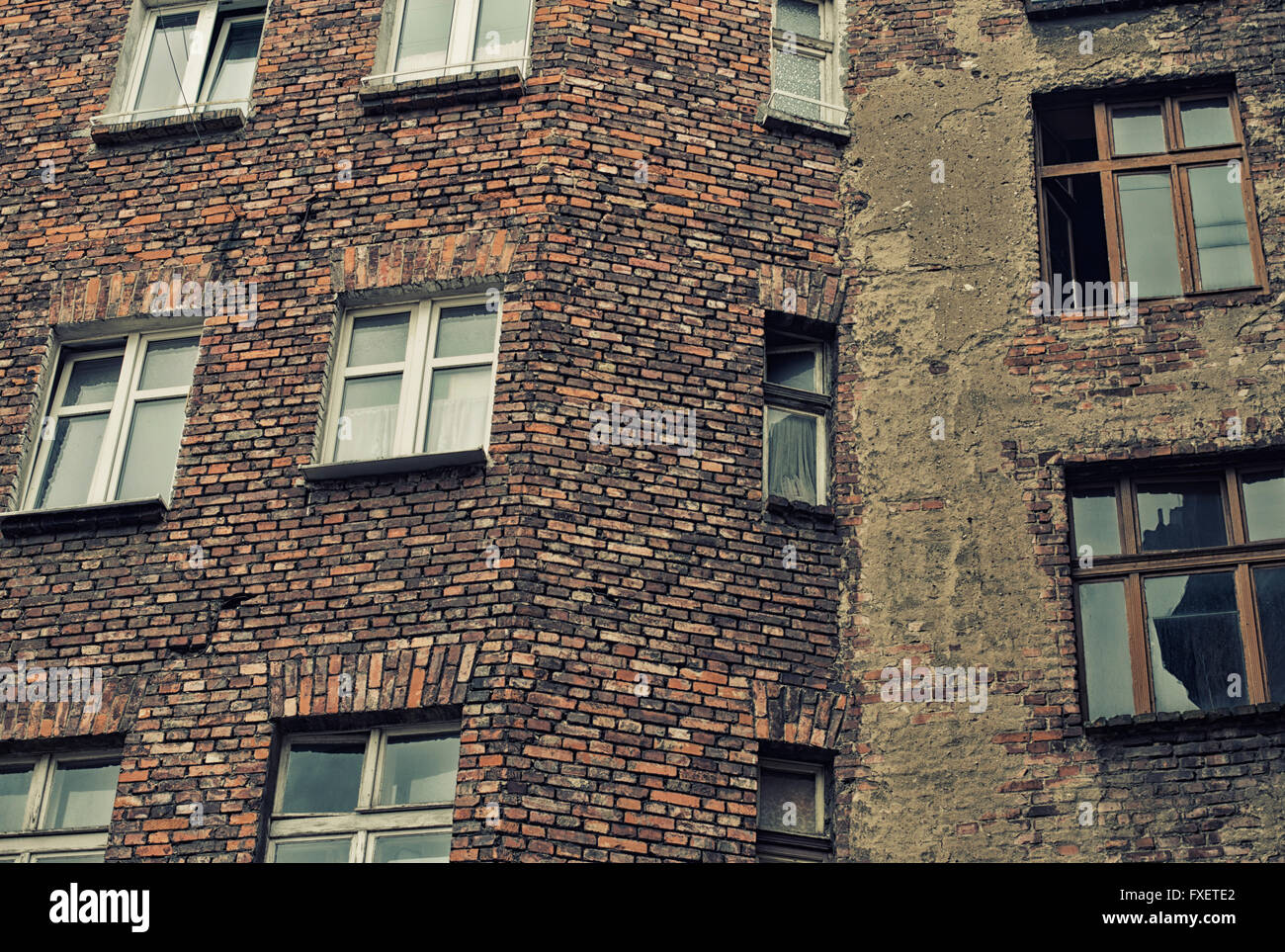 The Wall of ruinous building Stock Photo - Alamy