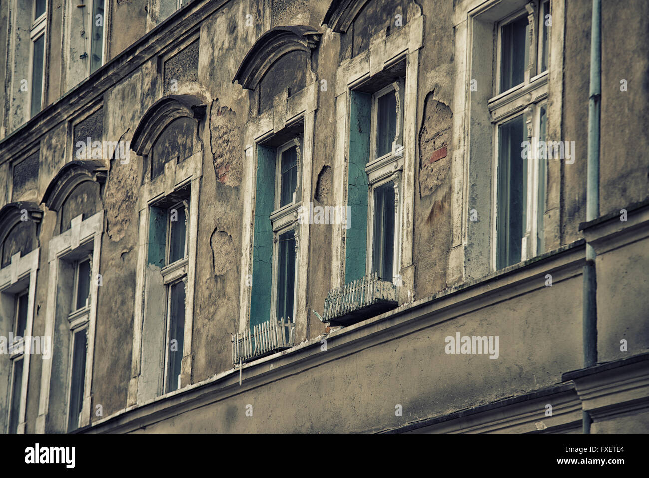 The Wall of ruinous building Stock Photo - Alamy