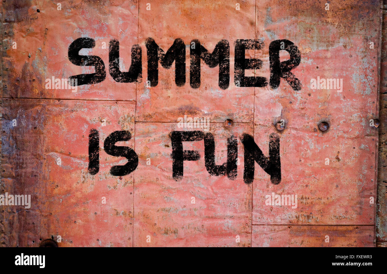 Summer Is Fun Concept Stock Photo - Alamy