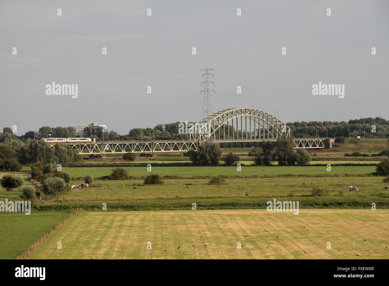The Arnhem Railway Bridge in Oosterbeek, near Arnhem, Gelderland ...