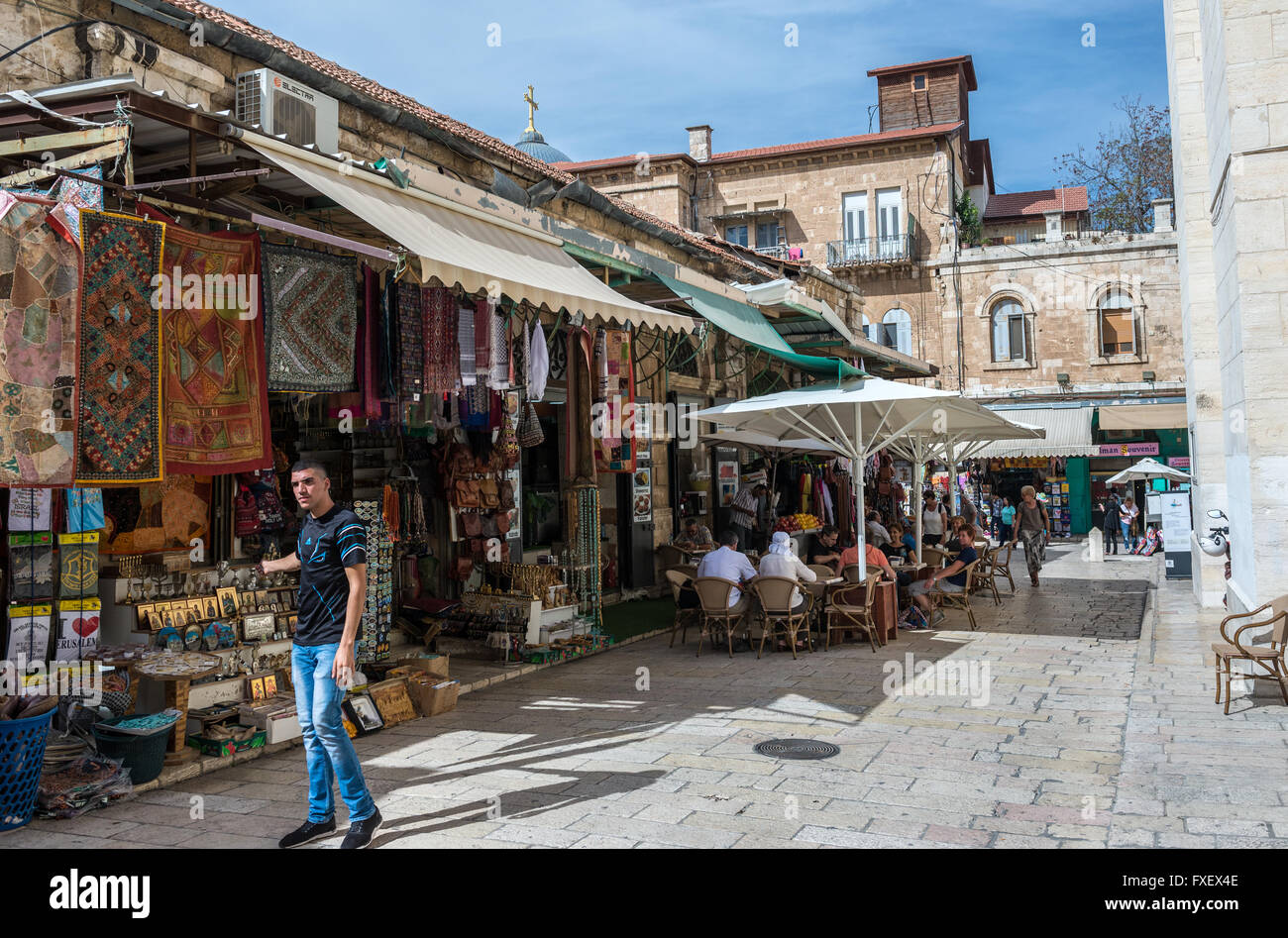 complex of streets and shops called Muristan in the Christian Quarter ...