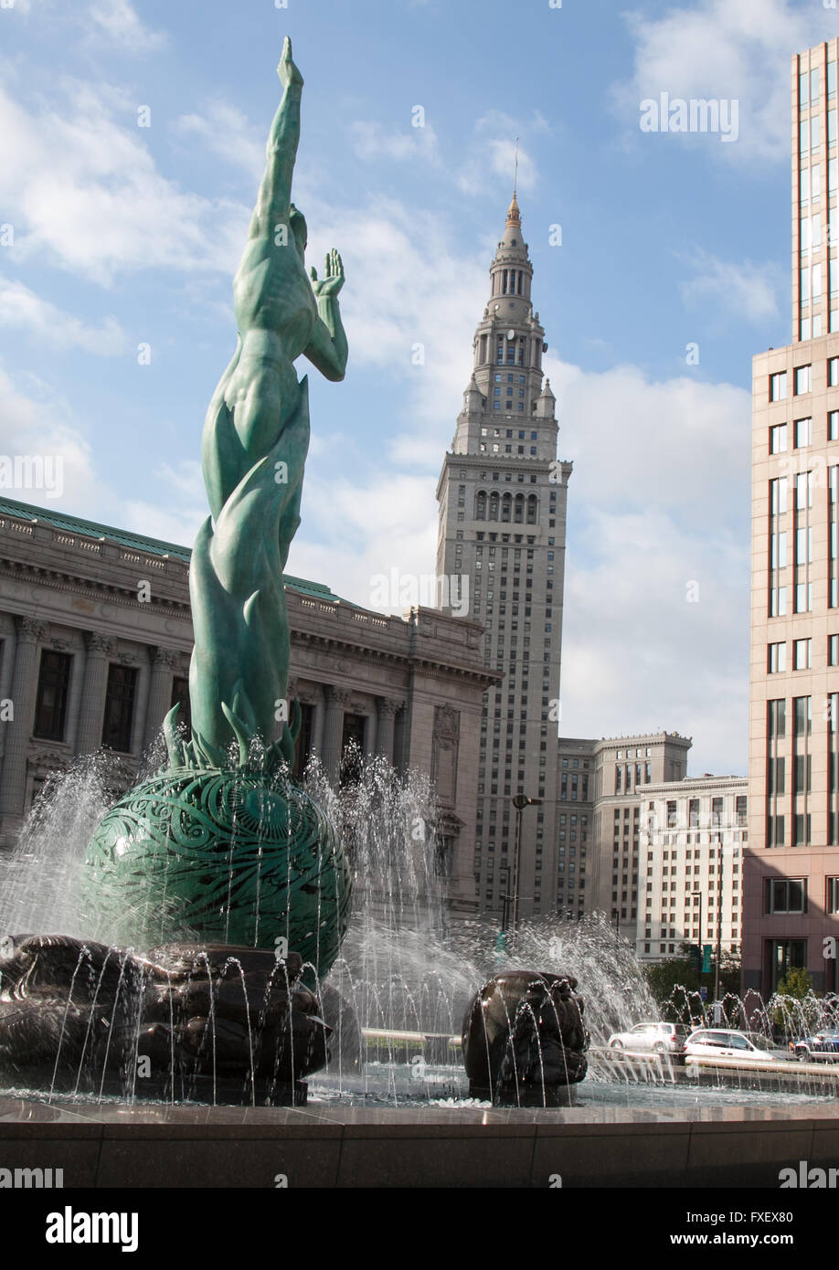 Peace Memorial downtown Cleveland, Ohio Stock Photo - Alamy