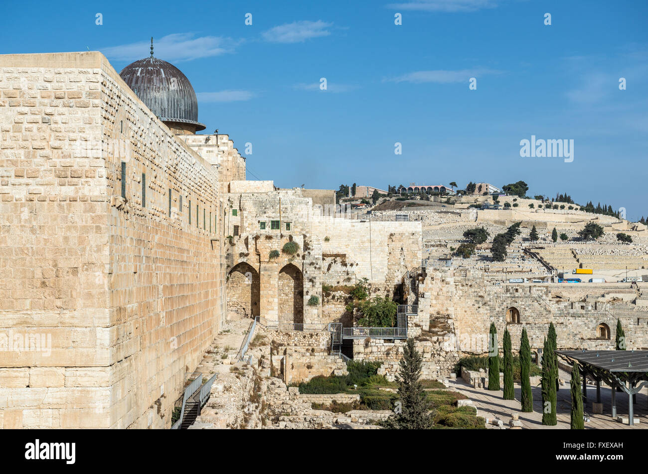 Temple mount jerusalem aerial view hi-res stock photography and images ...
