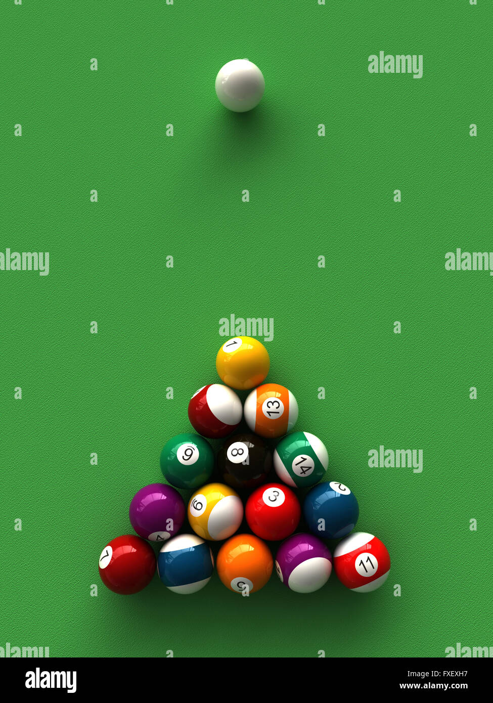 Over billiard table hi-res stock photography and images - Alamy