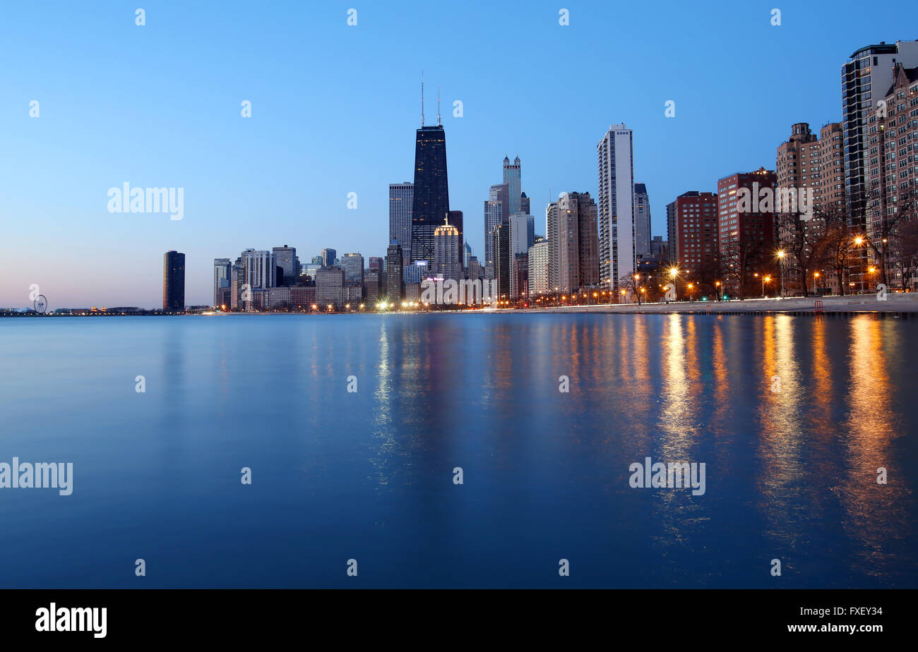 Chicago skyline from north avenue hi-res stock photography and images ...
