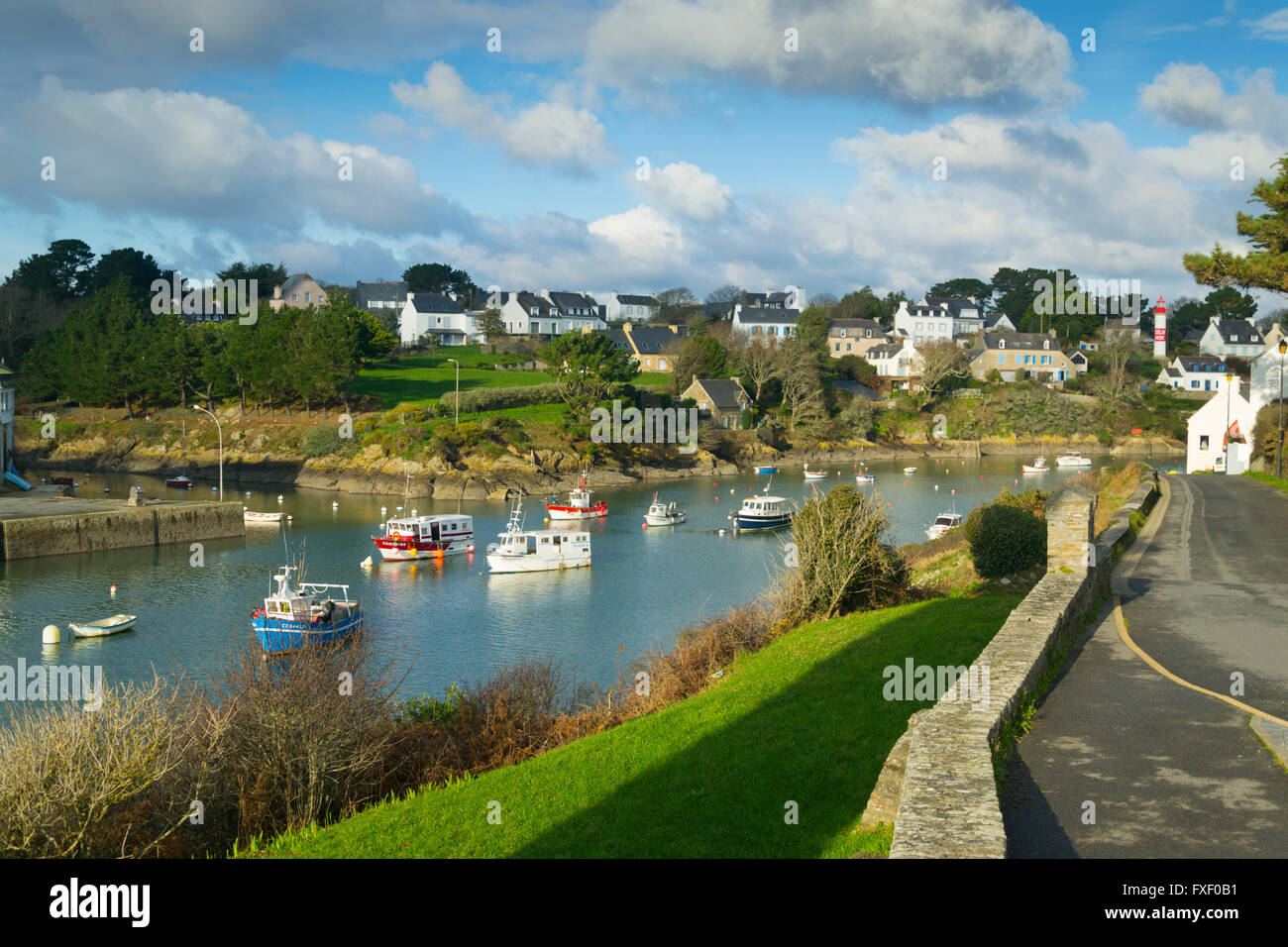 Finistere (29), Clohars-Carnoet, Port de Doelan // France, Finistere ...