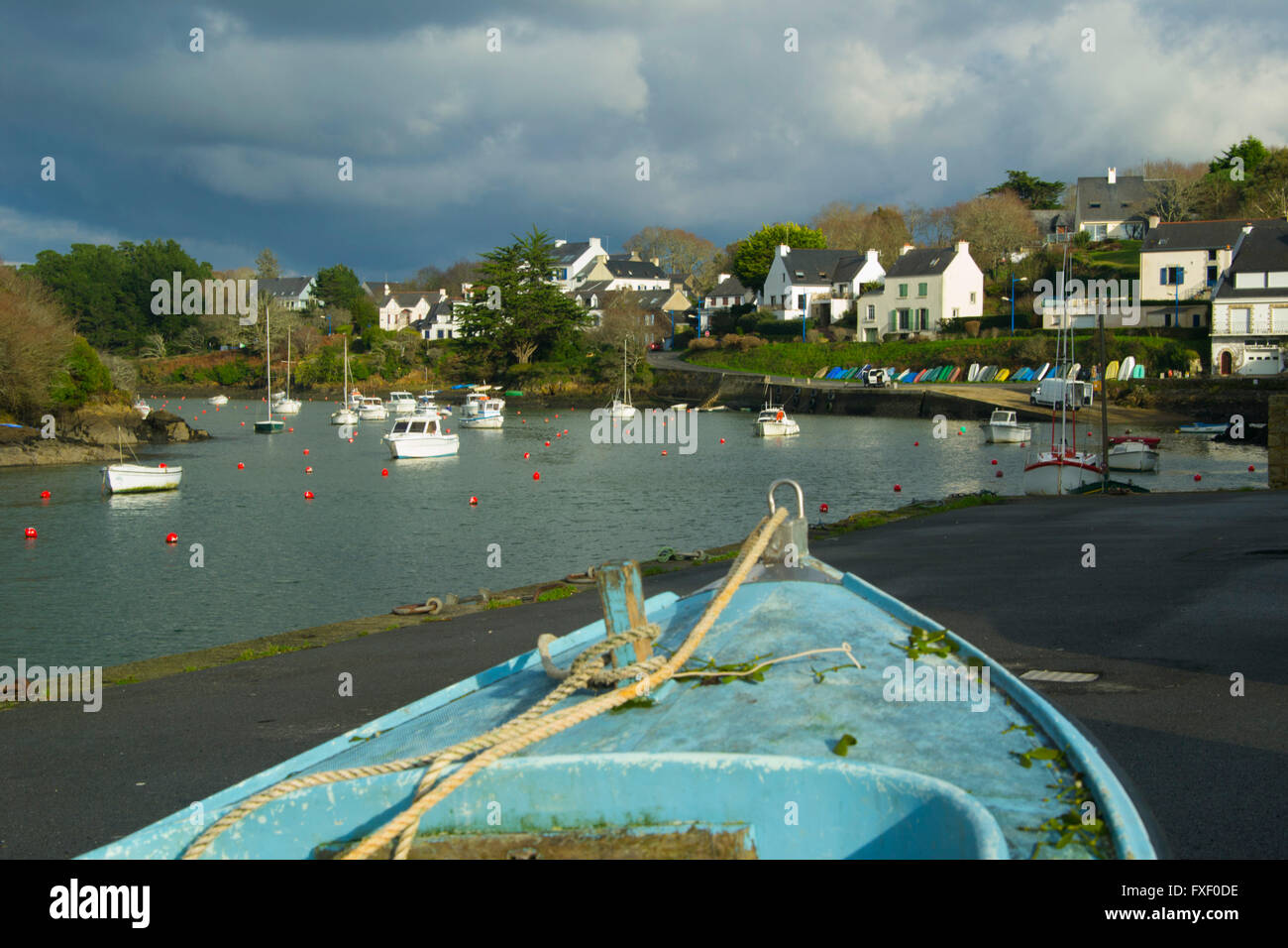 Finistere (29), Clohars-Carnoet, Port de Doelan // France, Finistere ...