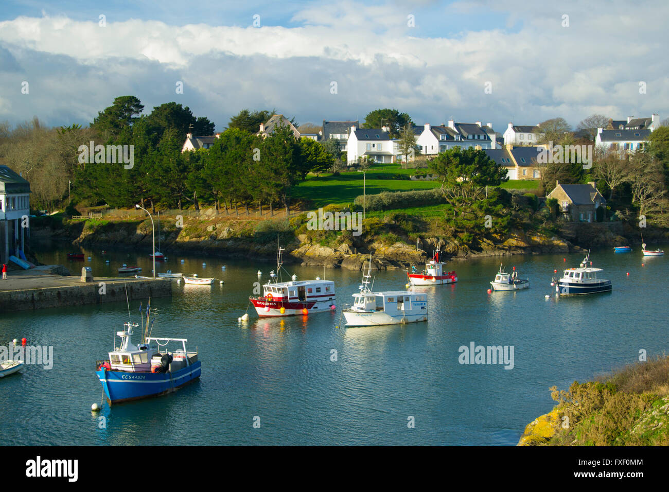 Finistere (29), Clohars-Carnoet, Port de Doelan // France, Finistere ...