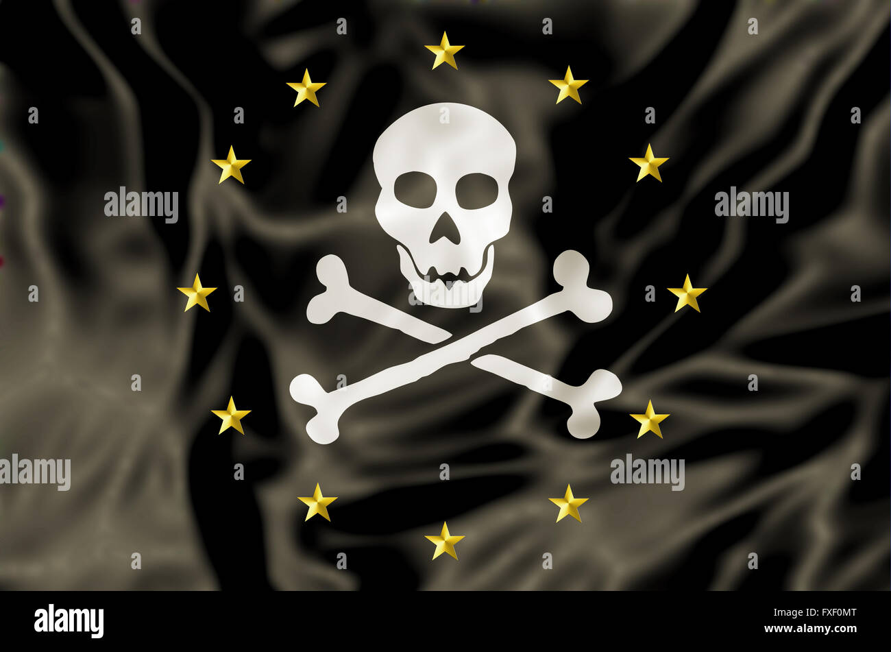 Europe Pirate Flag Stock Photo - Alamy