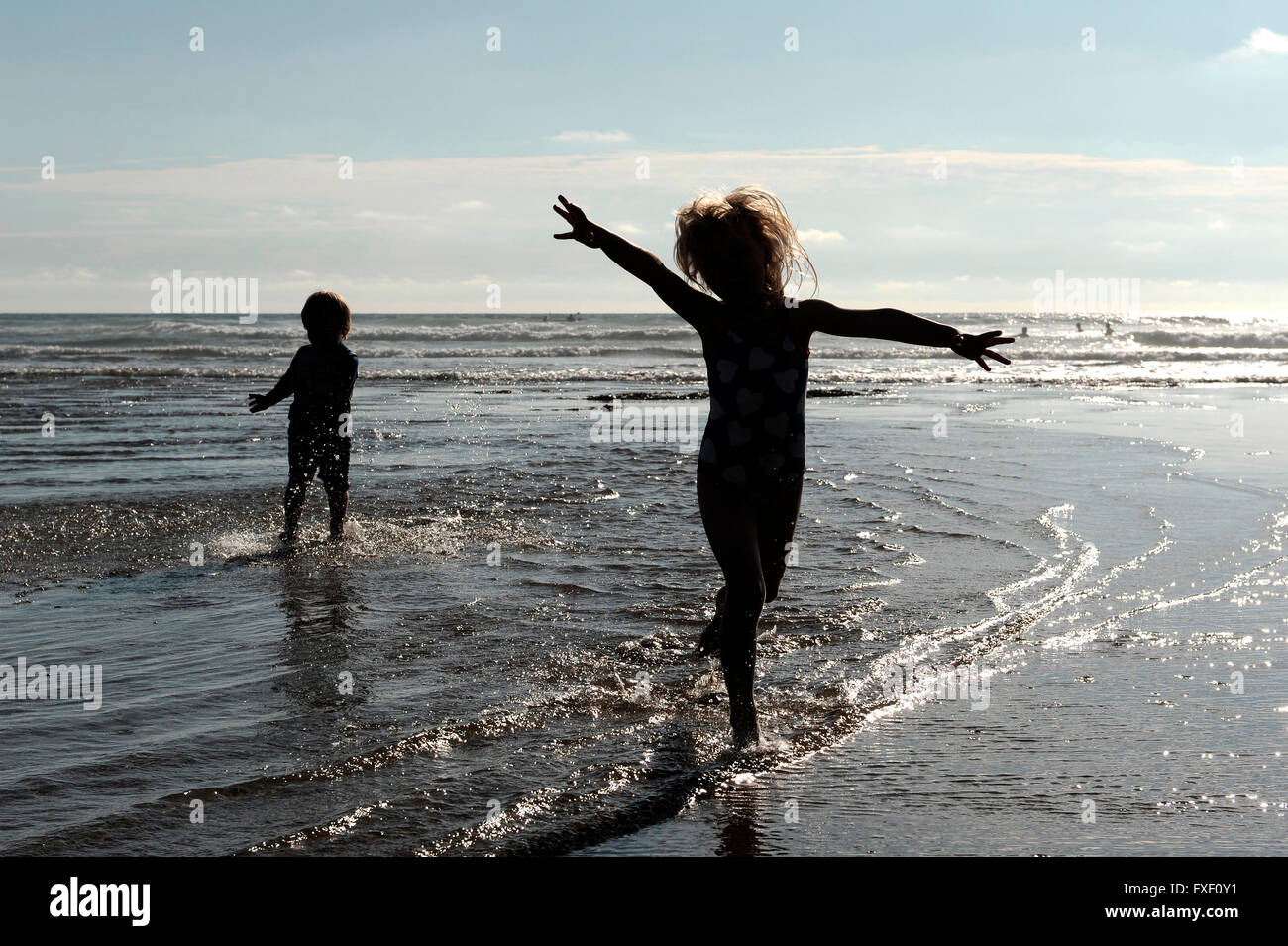 Silhouette Children Uk High Resolution Stock Photography and Images - Alamy