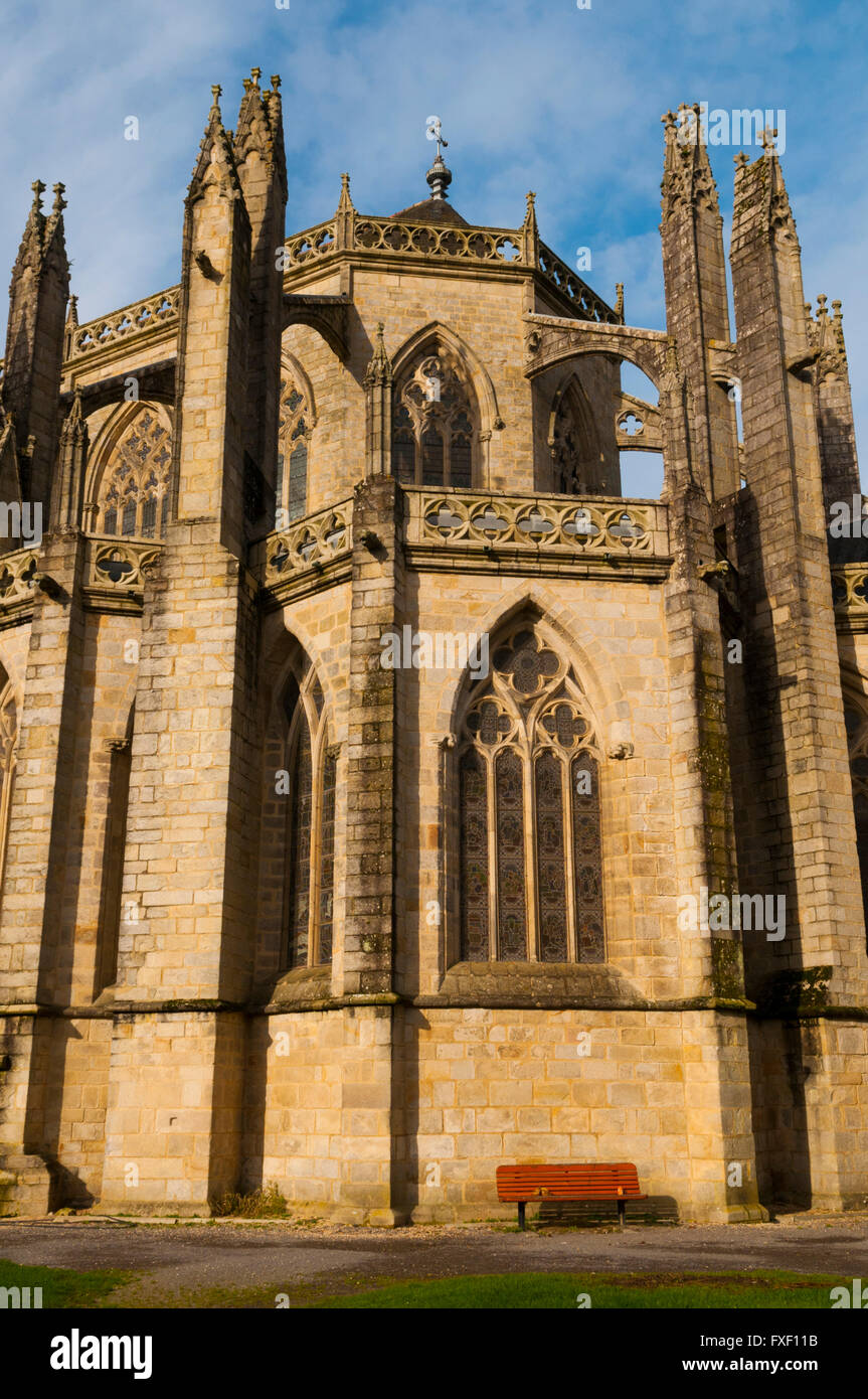 Finistere (29), Ville de Quimper, cathedrale Saint Corentin // France ...