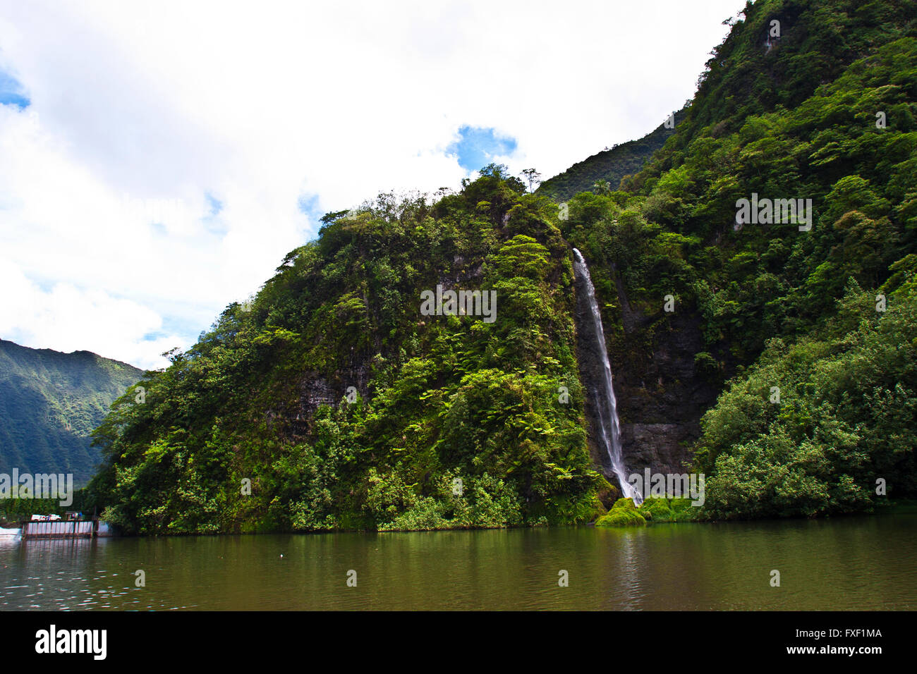 French polynesia tahiti waterfalls hi-res stock photography and images ...