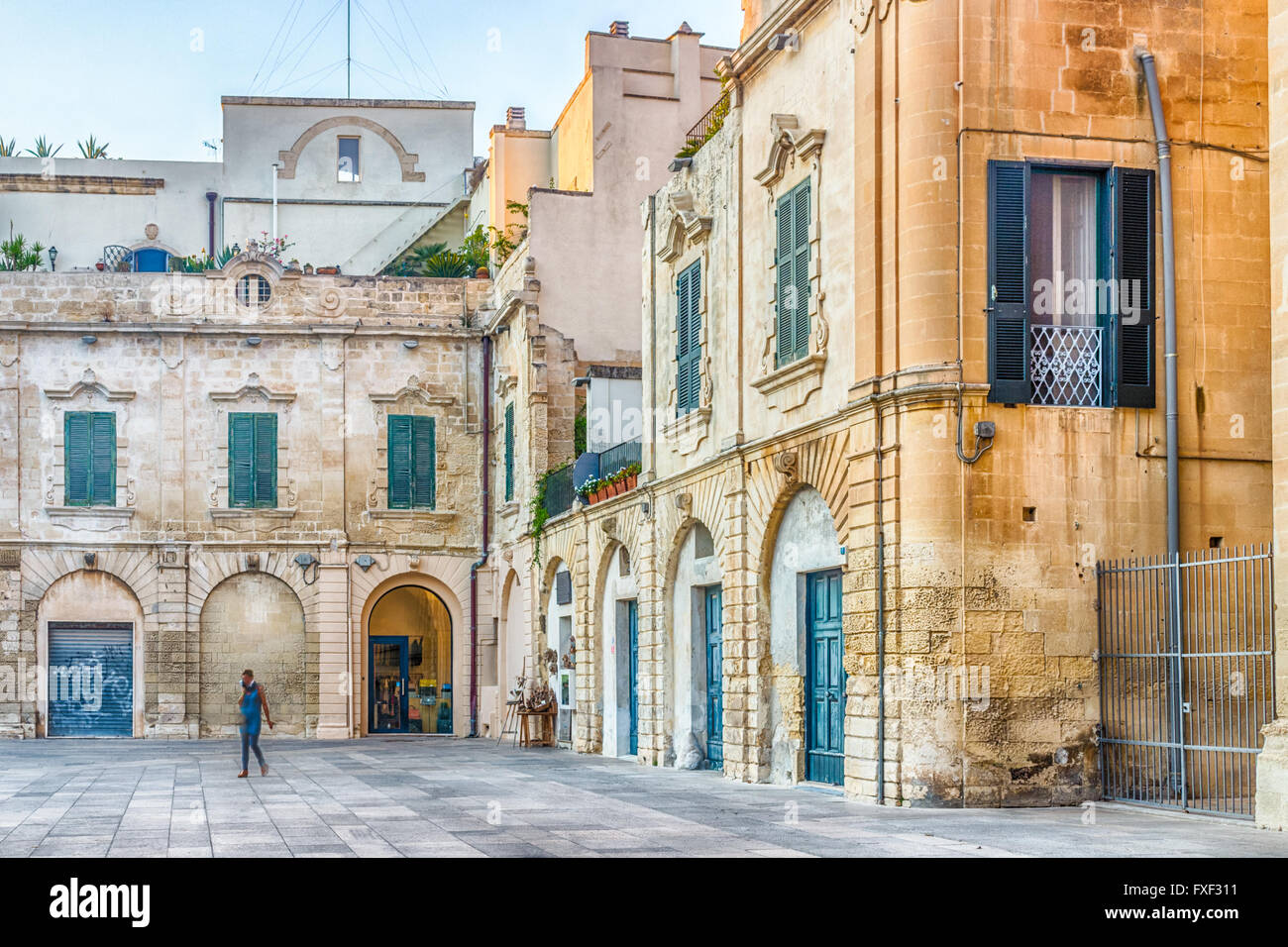ancient baroque palaces of Lecce Stock Photo - Alamy
