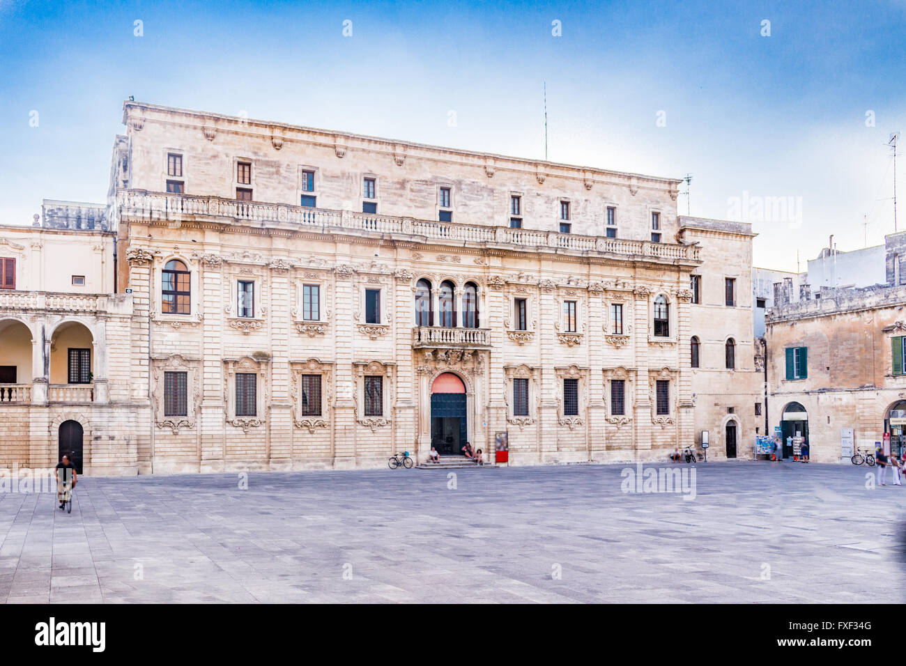 ancient baroque palaces of Lecce Stock Photo - Alamy