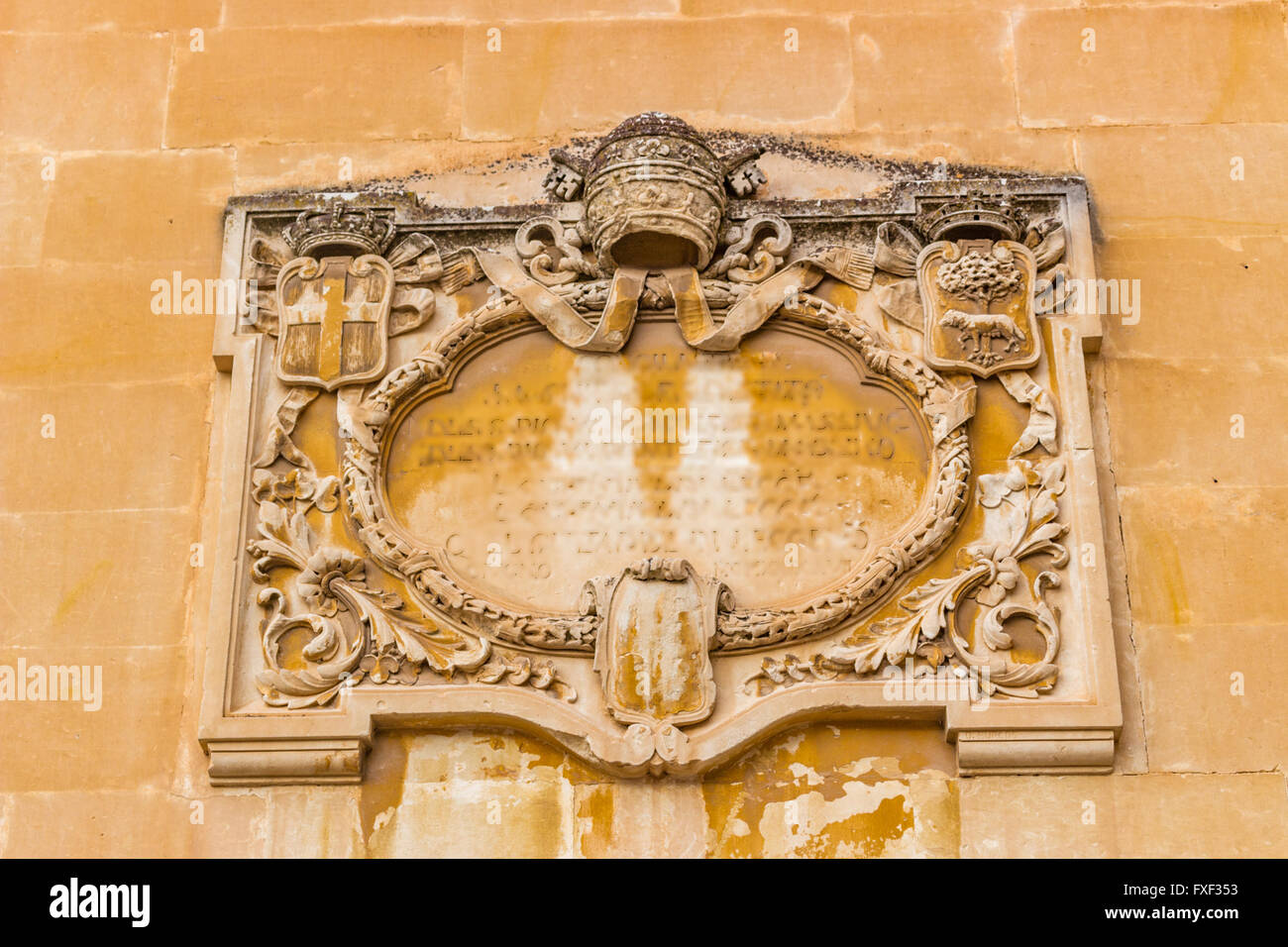 ancient baroque palaces of Lecce Stock Photo - Alamy