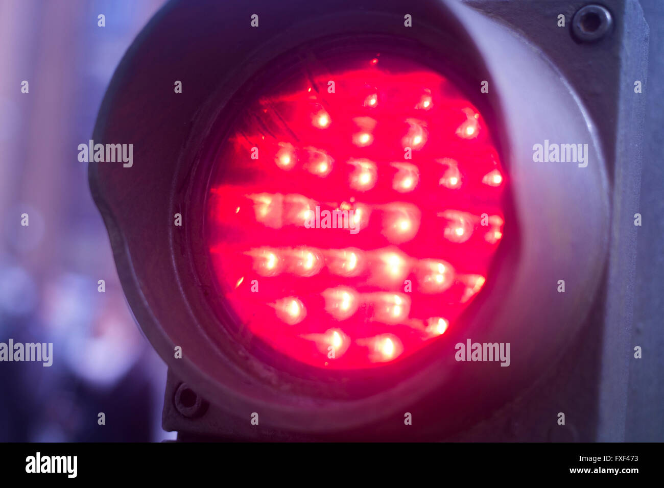 Red stop led traffic road light photo Stock Photo - Alamy