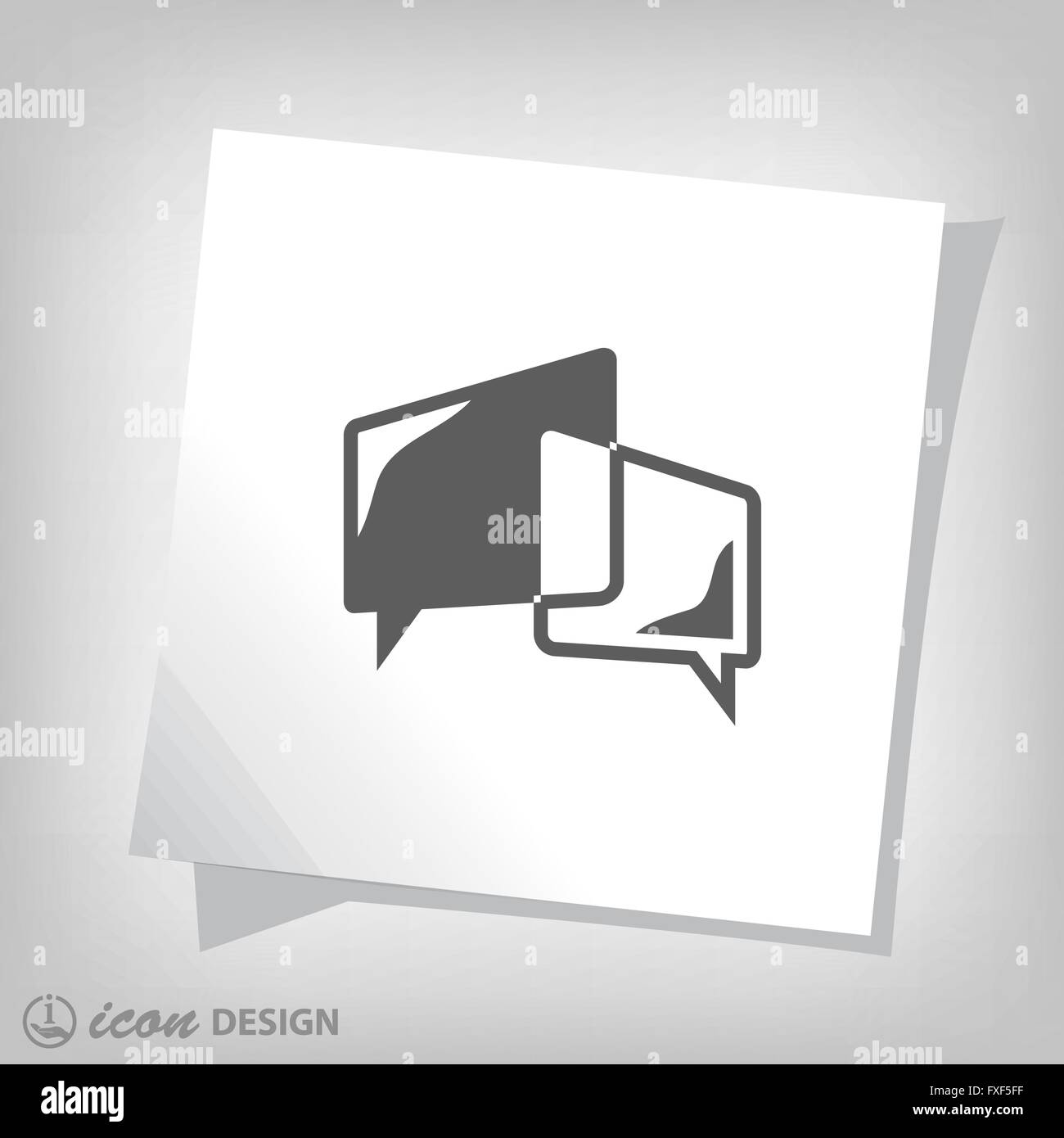 Pictograph of message or chat Stock Vector Image & Art - Alamy