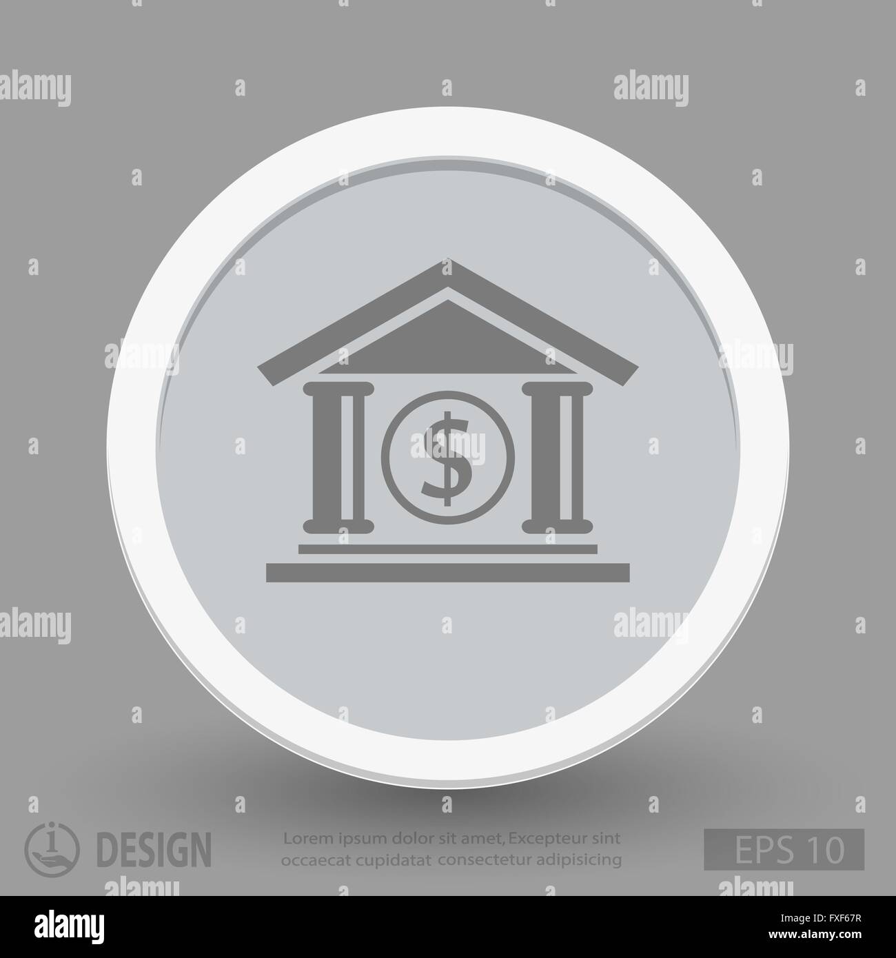 Pictograph of bank Stock Vector Image & Art - Alamy