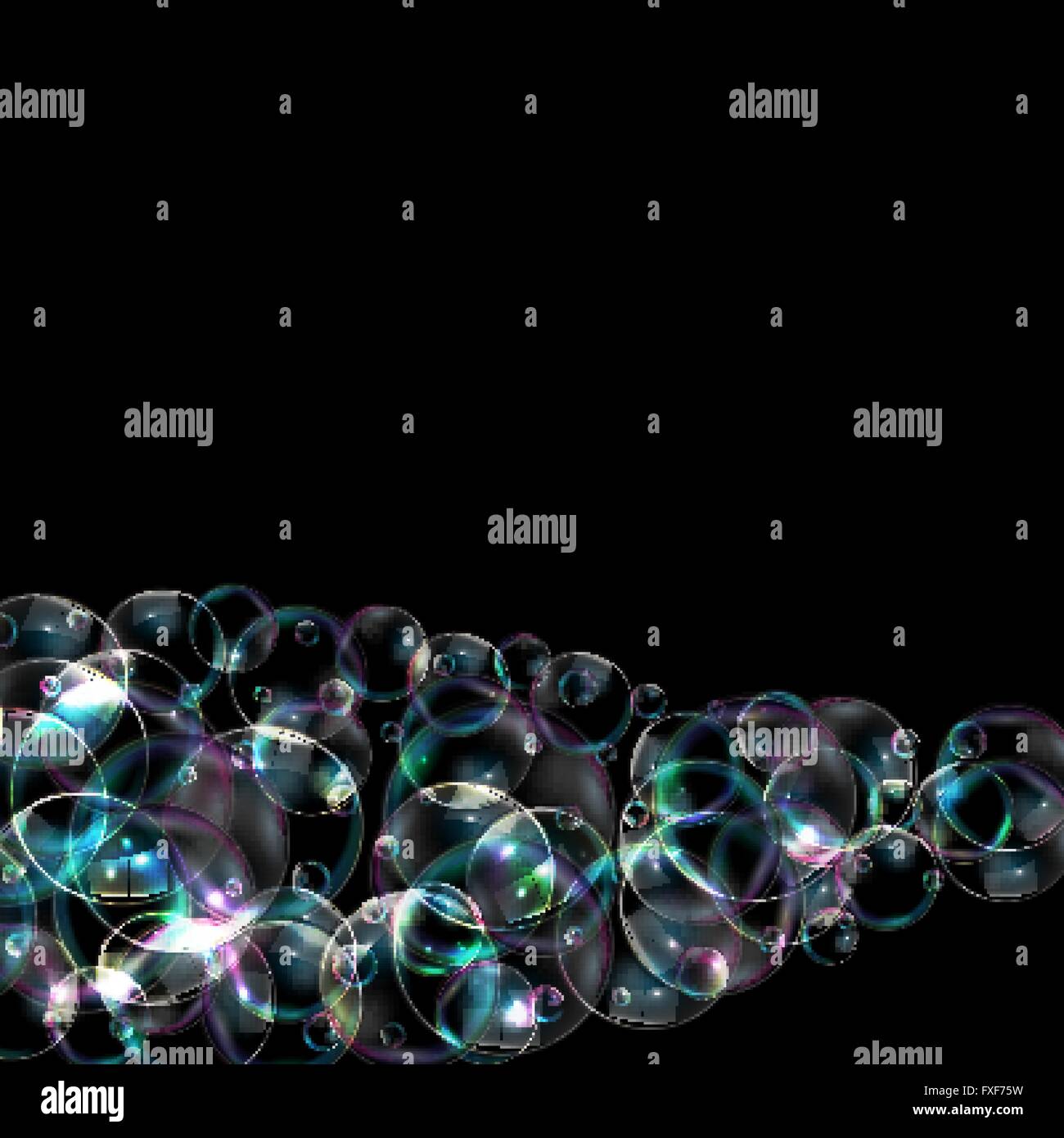 Soap Bubbles Abstract Background Vector Illustration Stock Vector Image ...