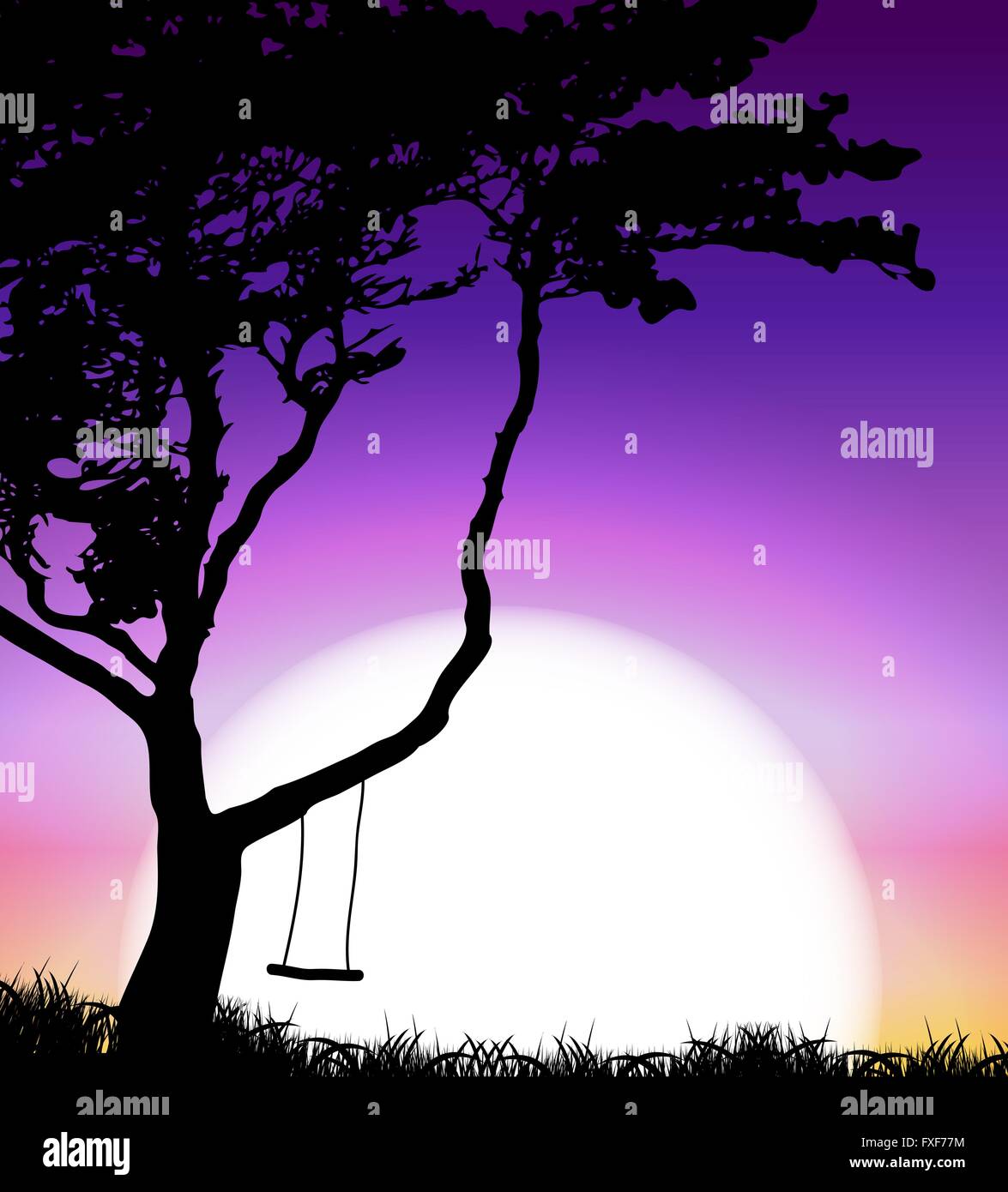 Grass back lit summer Stock Vector Images - Alamy