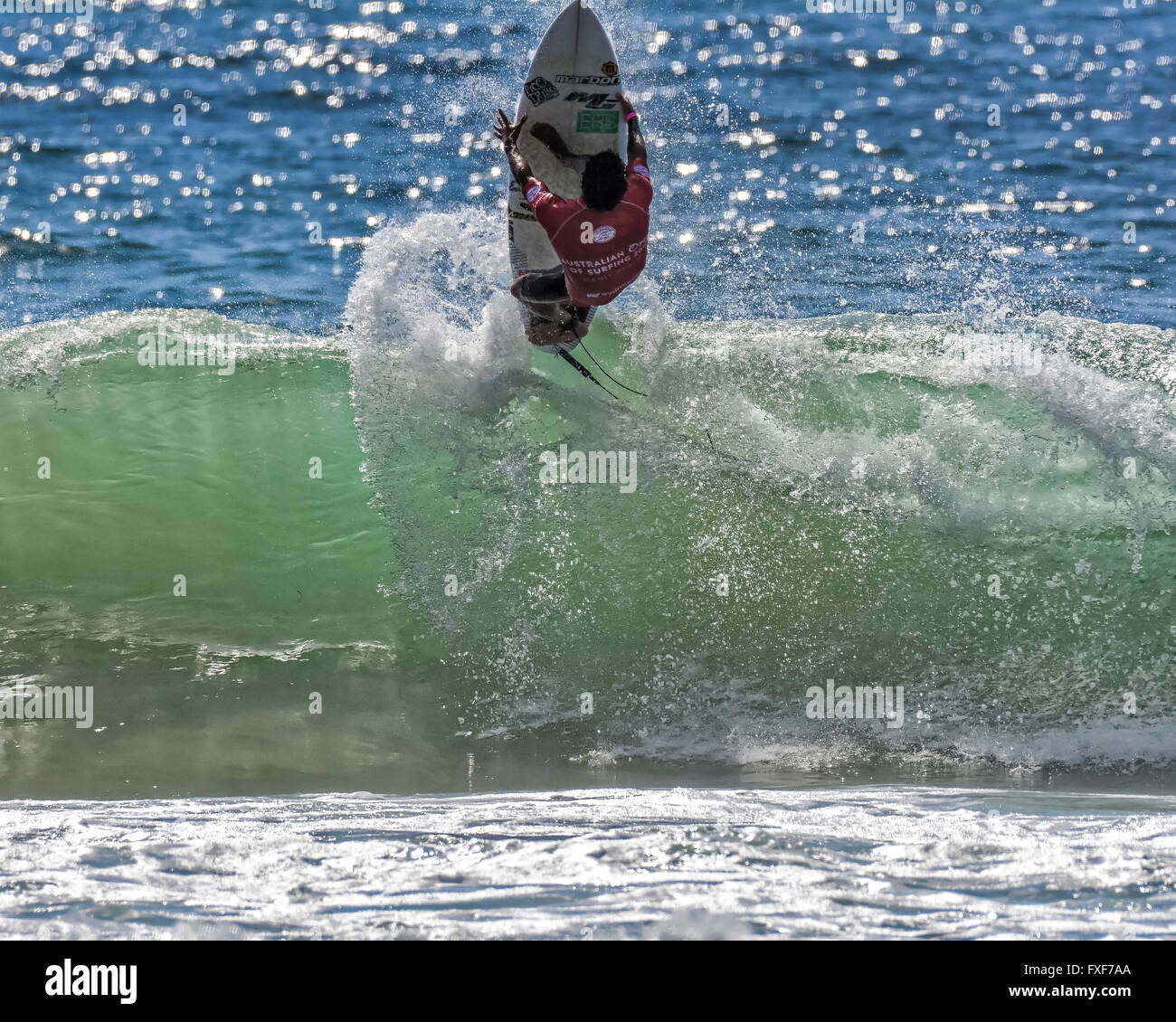March 6, 2016 : Professional surfer Heitor Alves (BRA) rides a wave ...