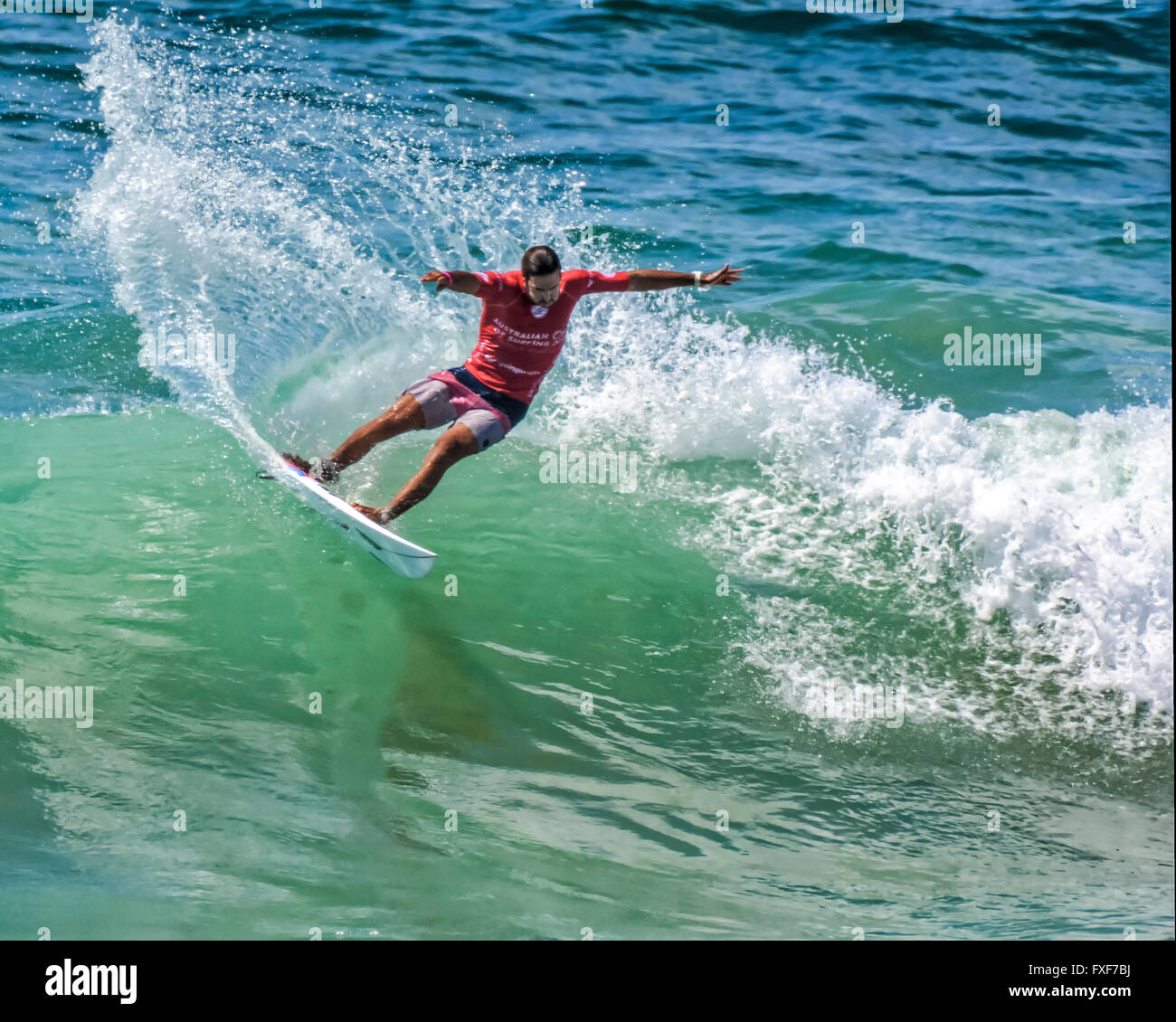 March 6, 2016 : Professional surfer Dion Atkinson (AUS) rides a wave ...