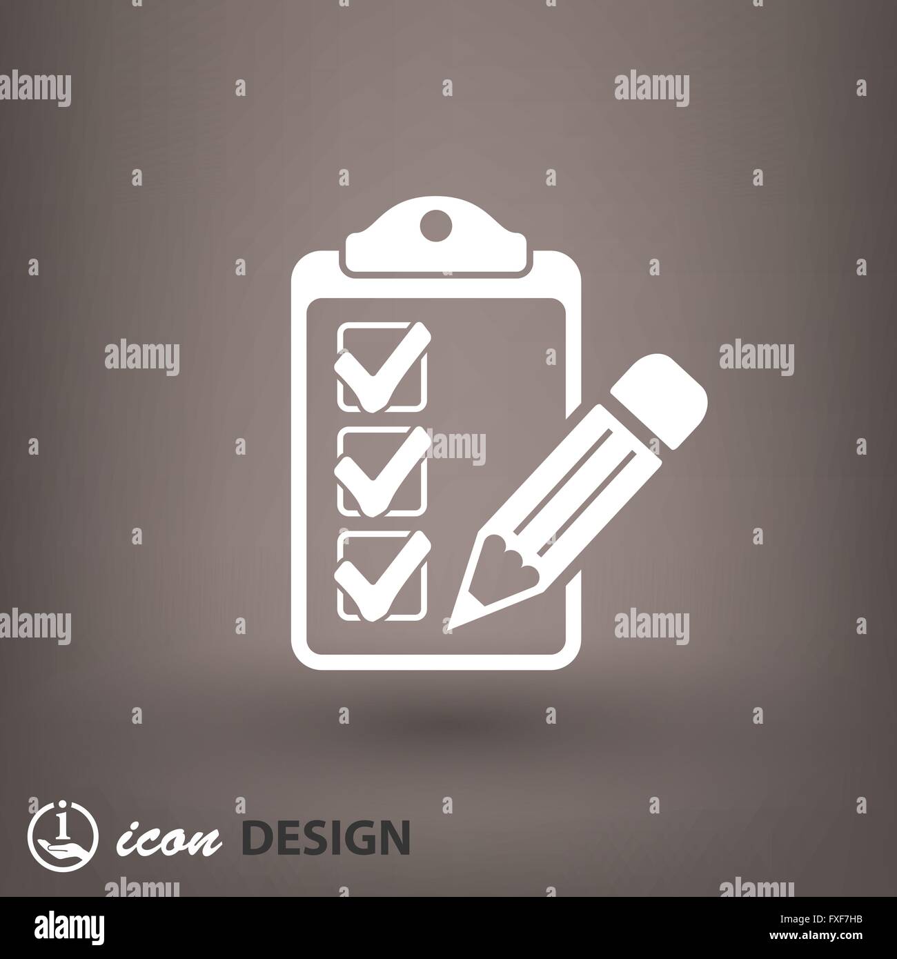 Pictograph of checklist Stock Vector Image & Art - Alamy