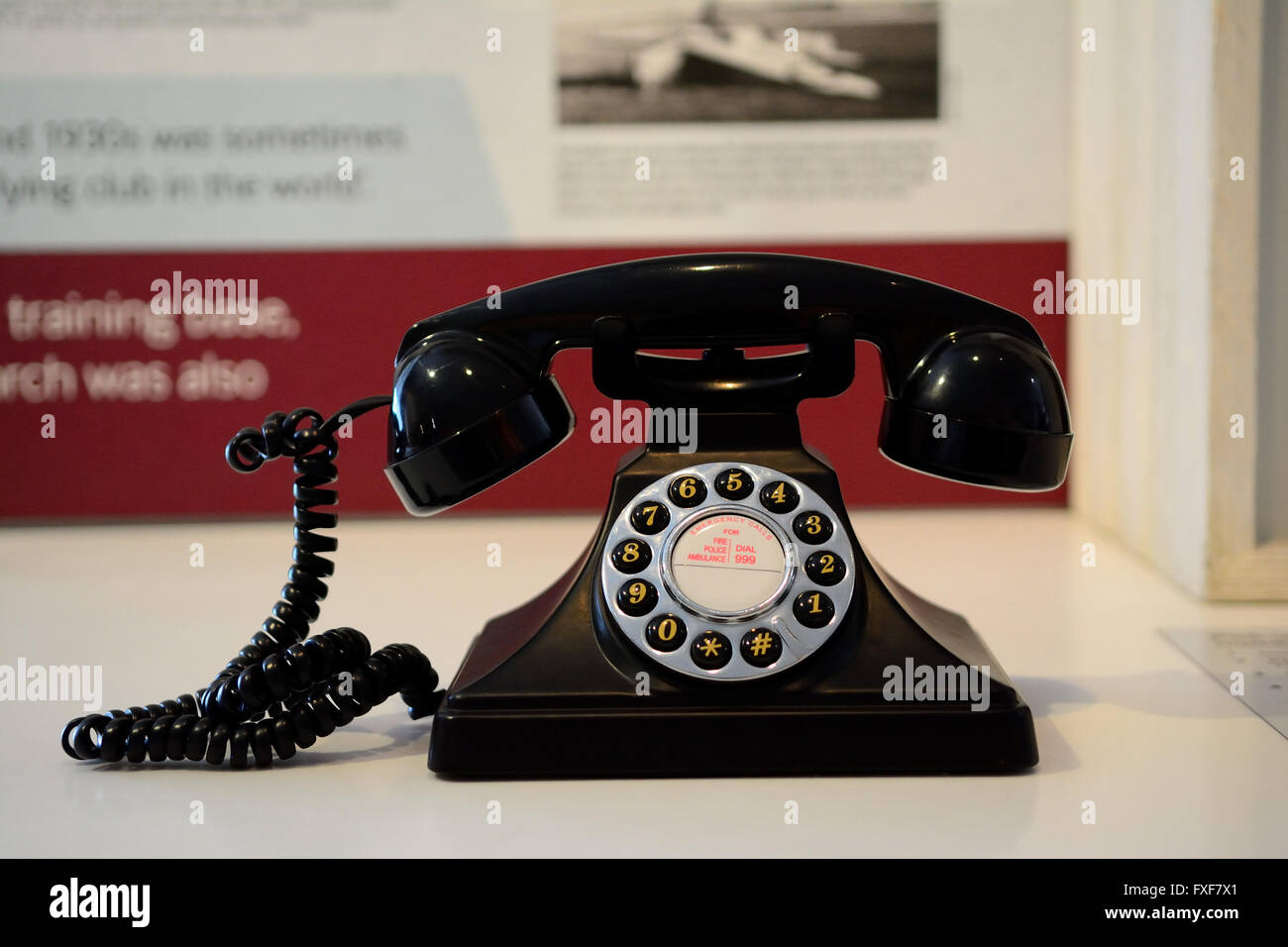 Vintage RAF ww2 Telephone Stock Photo - Alamy