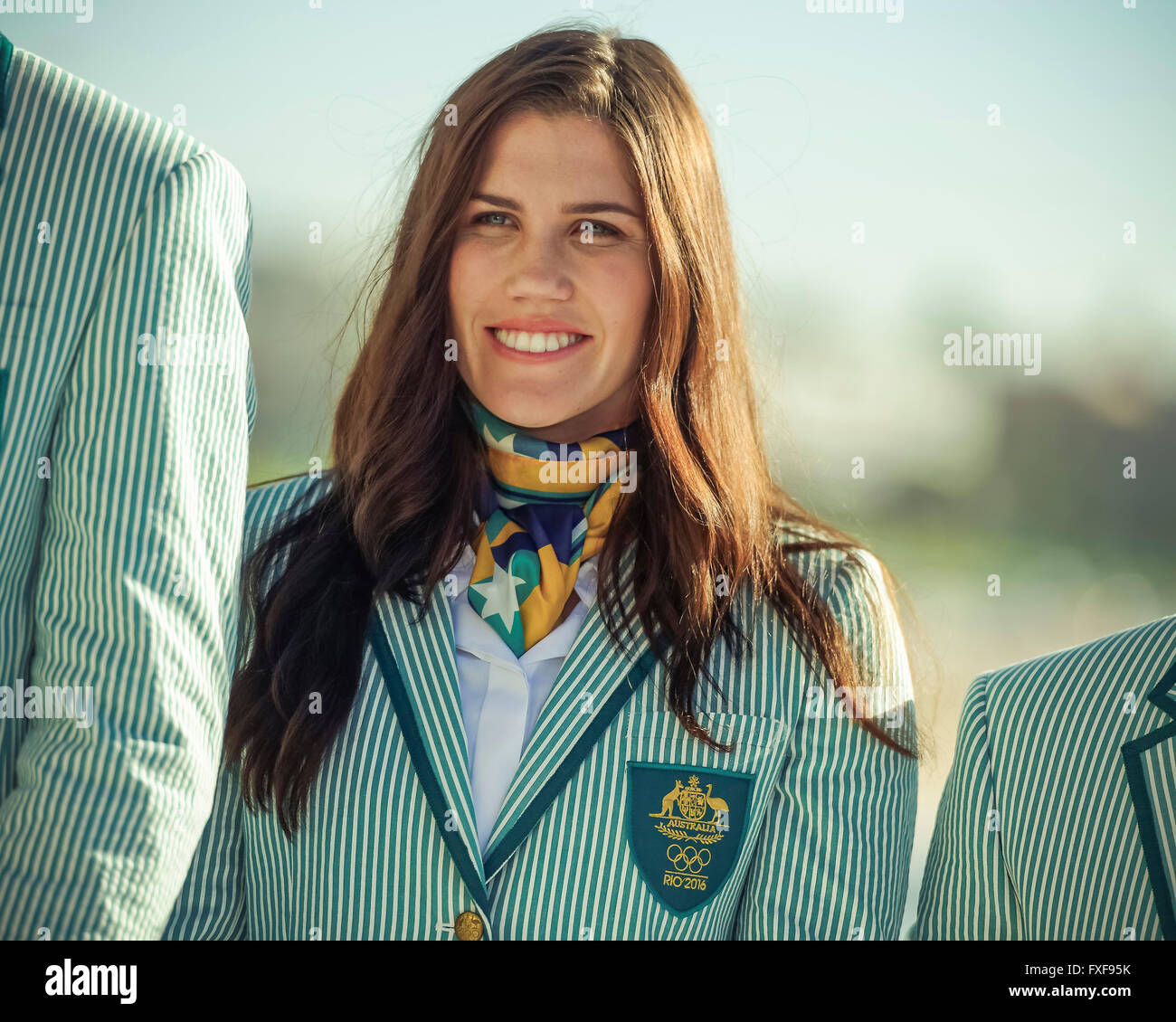 Charlotte Caslick, Rugby 7s poses in her Australian opening ceremony ...