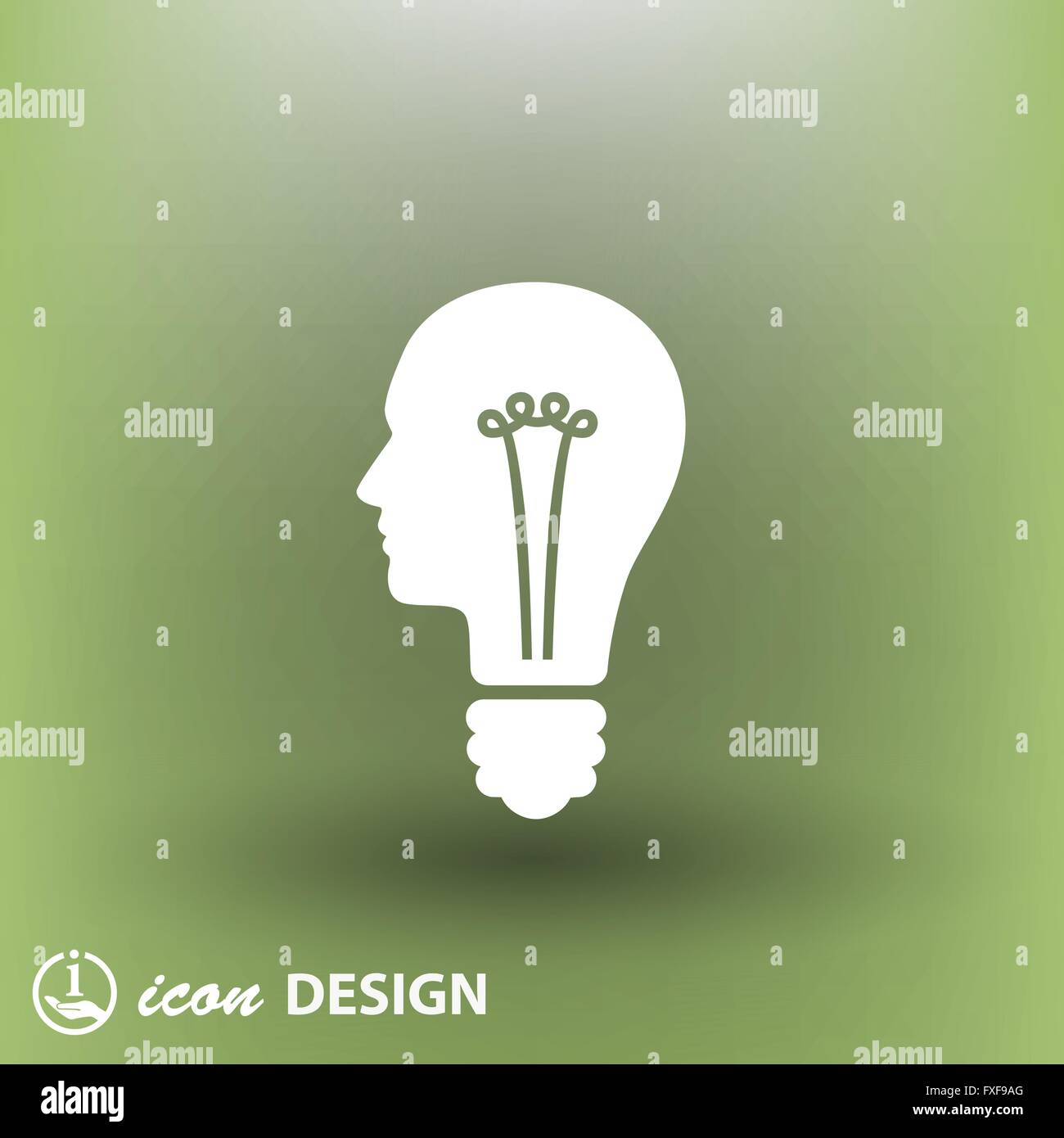 Pictograph of bulb concept Stock Vector Image & Art - Alamy