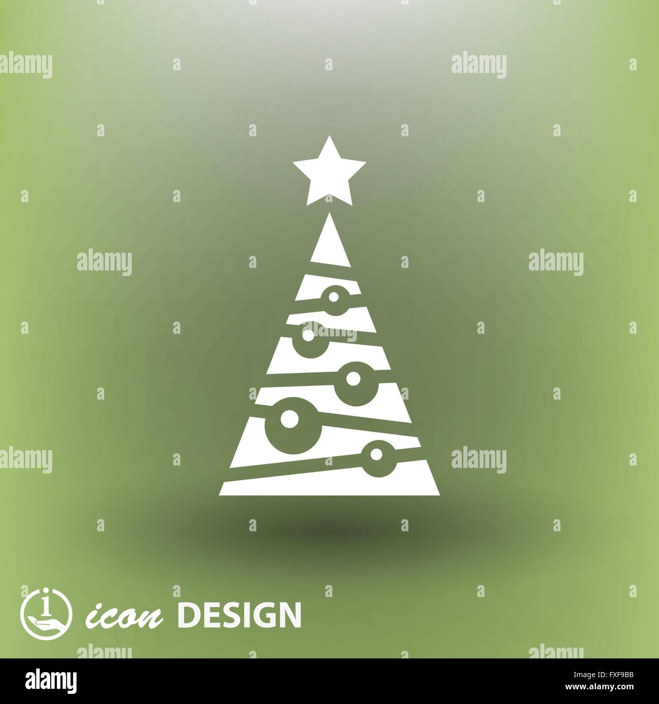 Pictograph of christmas tree Stock Vector Image & Art - Alamy