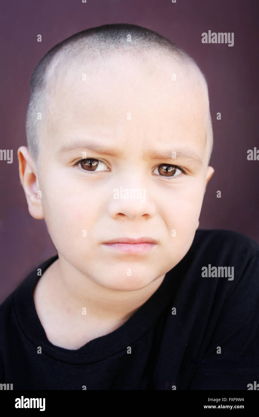 Bald Headed Boy High Resolution Stock Photography and Images - Alamy