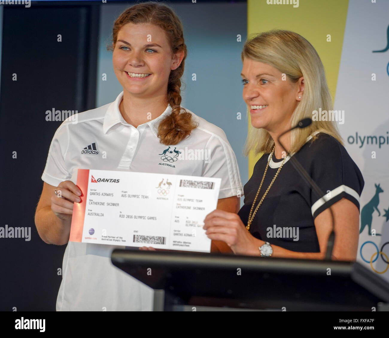 World championship medallist Catherine Skinner receives her boarding ...
