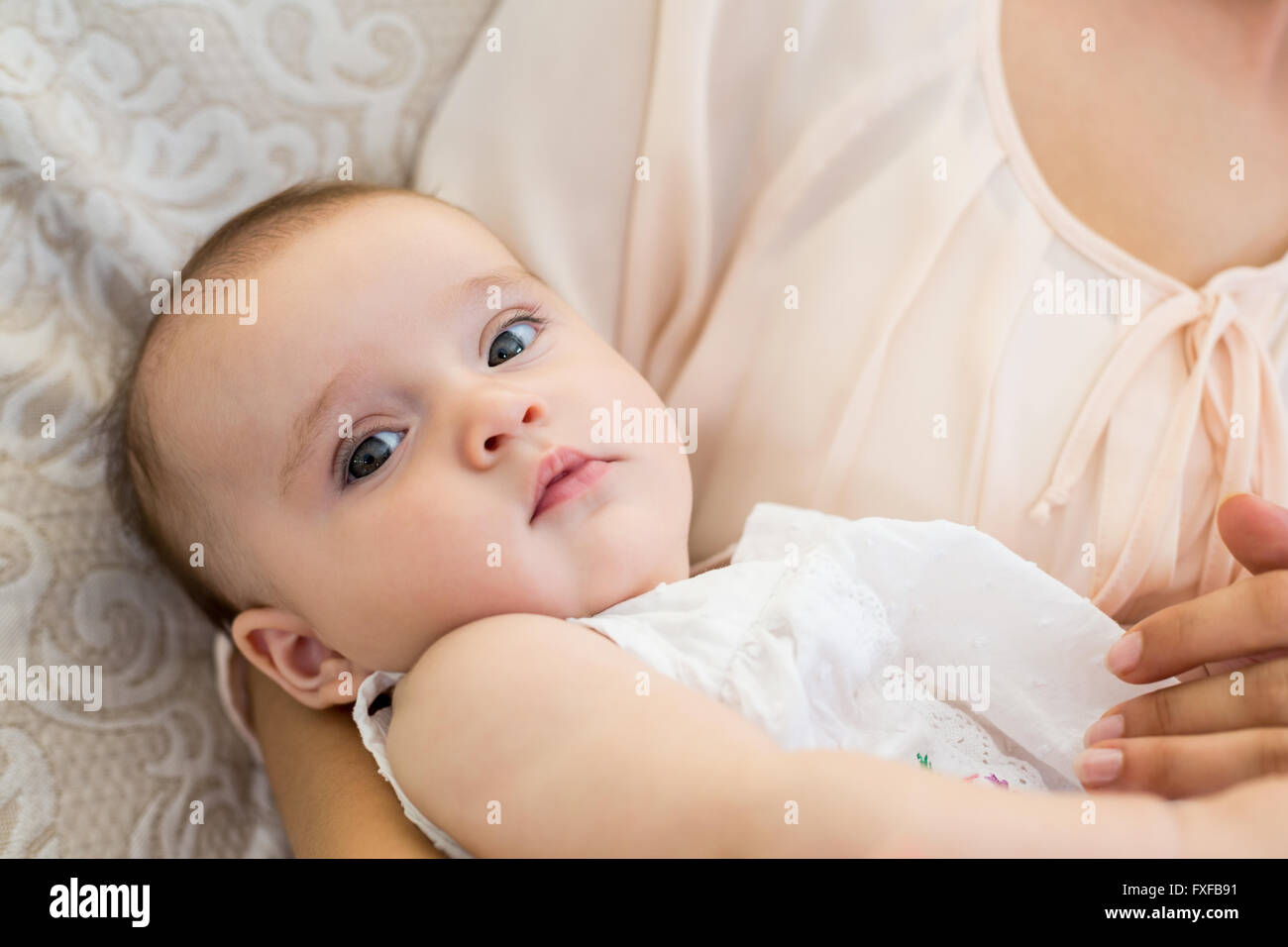 Close-up of cute baby Stock Photo - Alamy